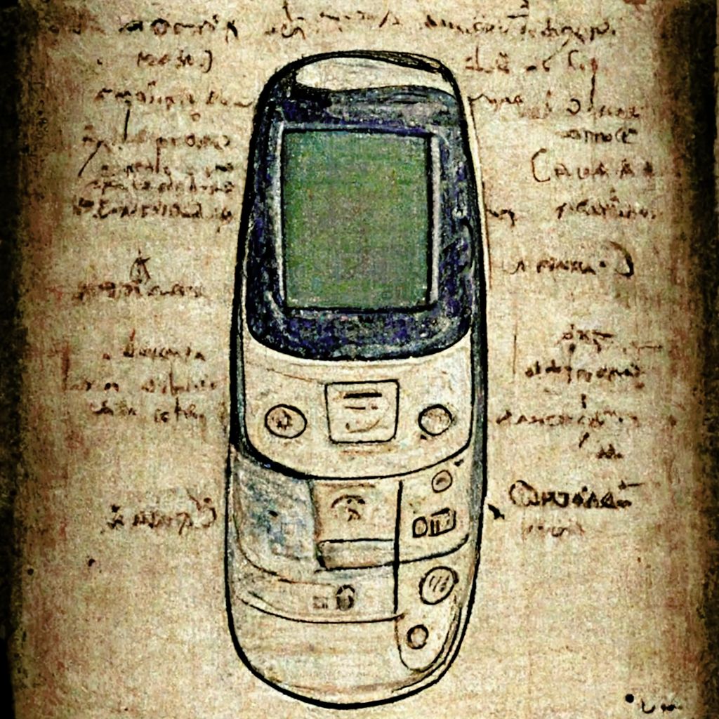 Sketch Of A Nokia 3310 By Leonardo Da Vinci Scrolller