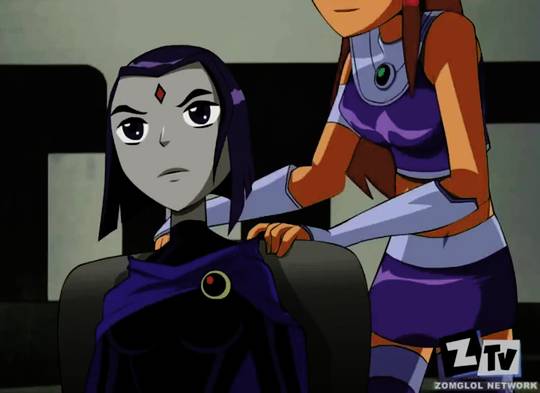 Starfire gives Raven a helping hand (ZONE) | Scrolller