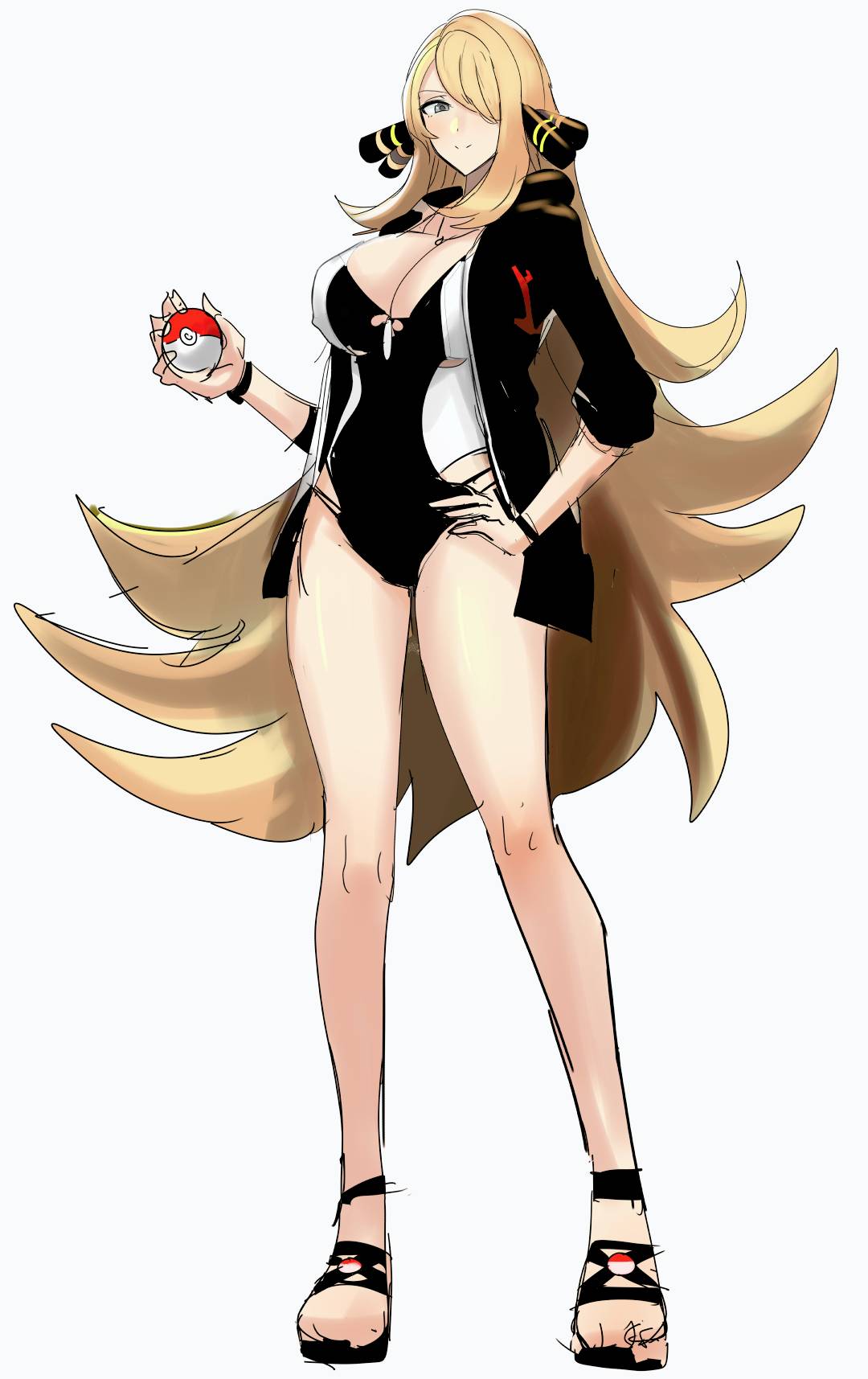 Swimsuit Cynthia would like to battle! | Scrolller