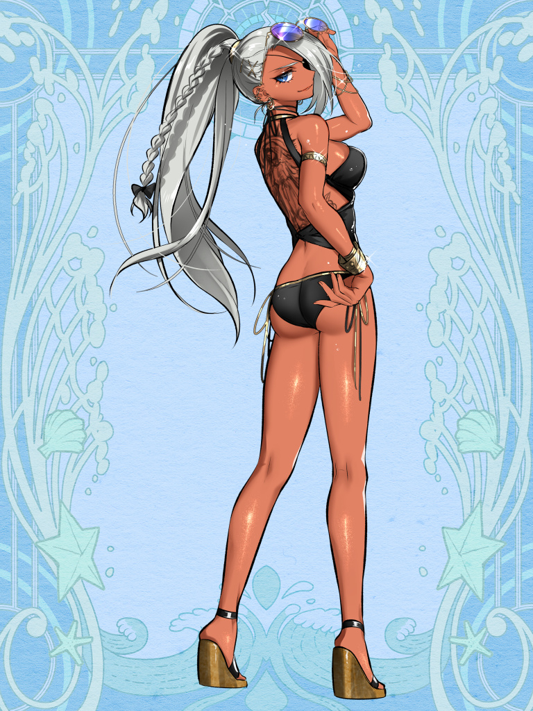 Tattooed Beauty Looking Back (Morino Bambi ) [Original] | Scrolller