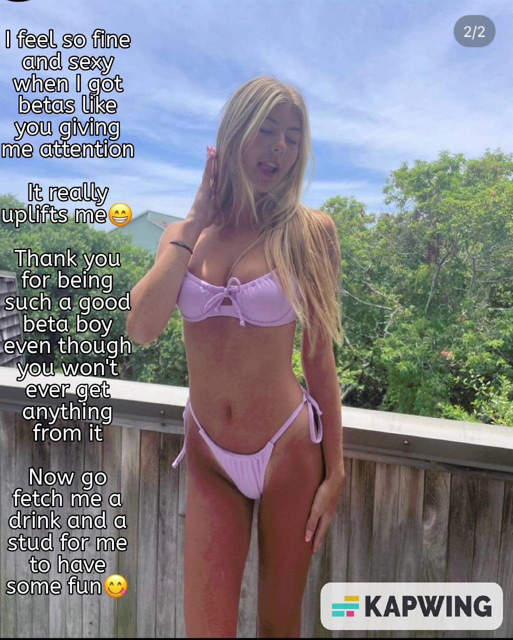 Thanks for giving me your attention, beta | Scrolller