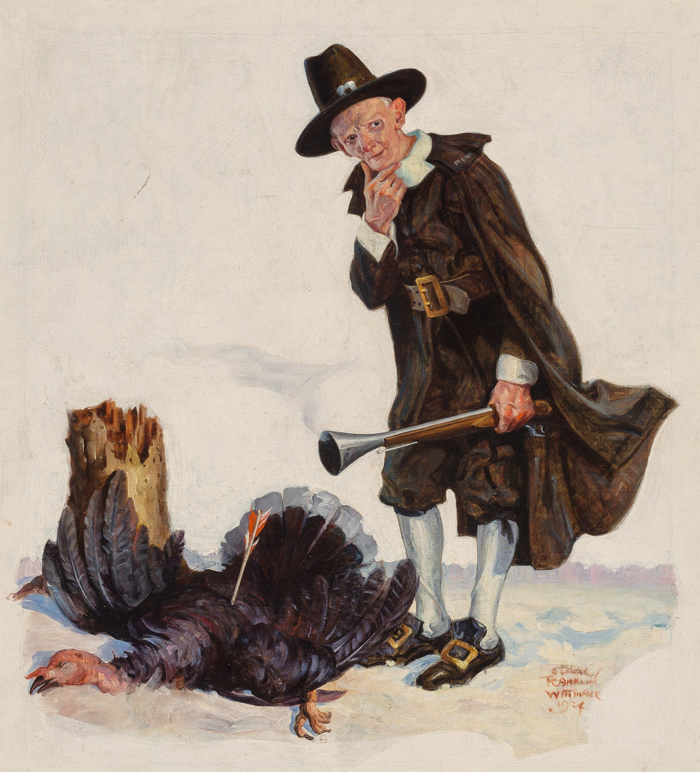 Thanksgiving magazine cover art, 1924, by Edgar F. Wittmack | Scrolller