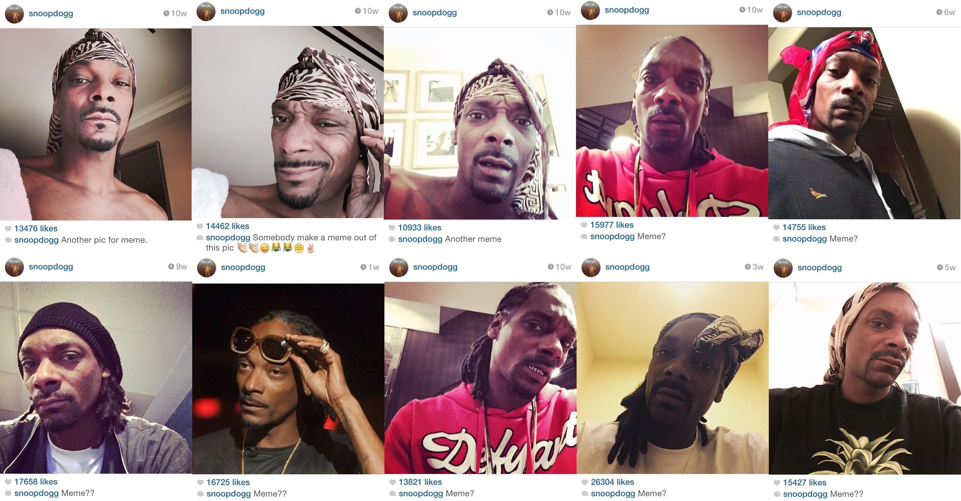 that time snoop asked for memes of himself | Scrolller