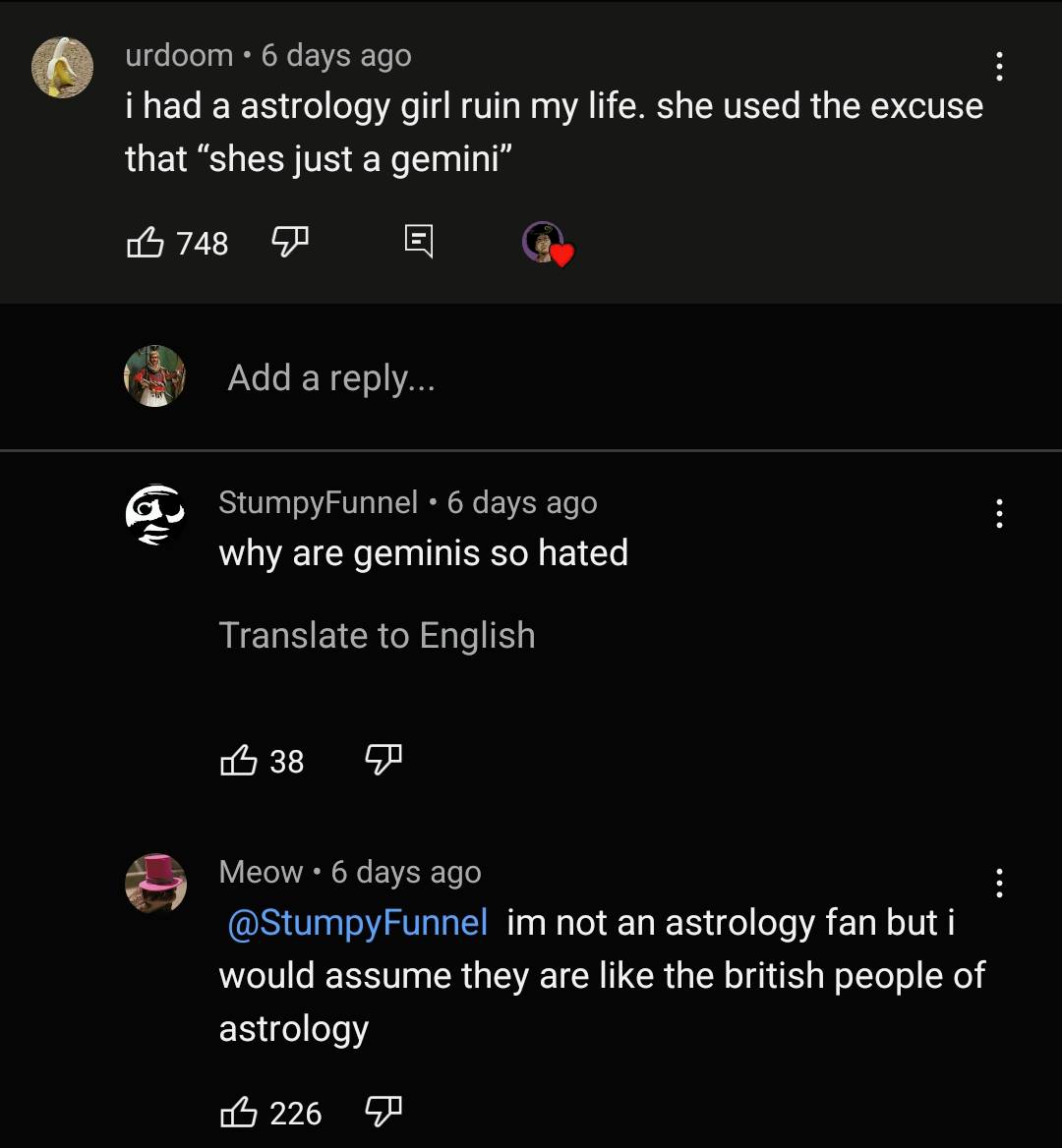 "The British people of astrology" 😭😭😭 | Scrolller