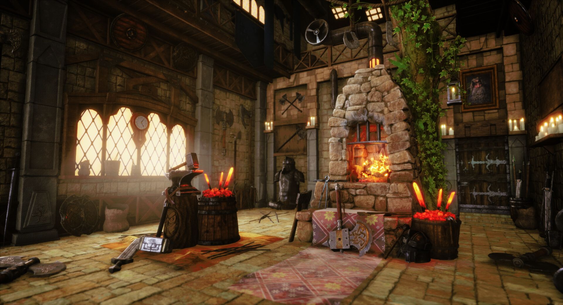 THE DWARVEN BLACKSMITH ROOM by Pieter Cornelius | Scrolller