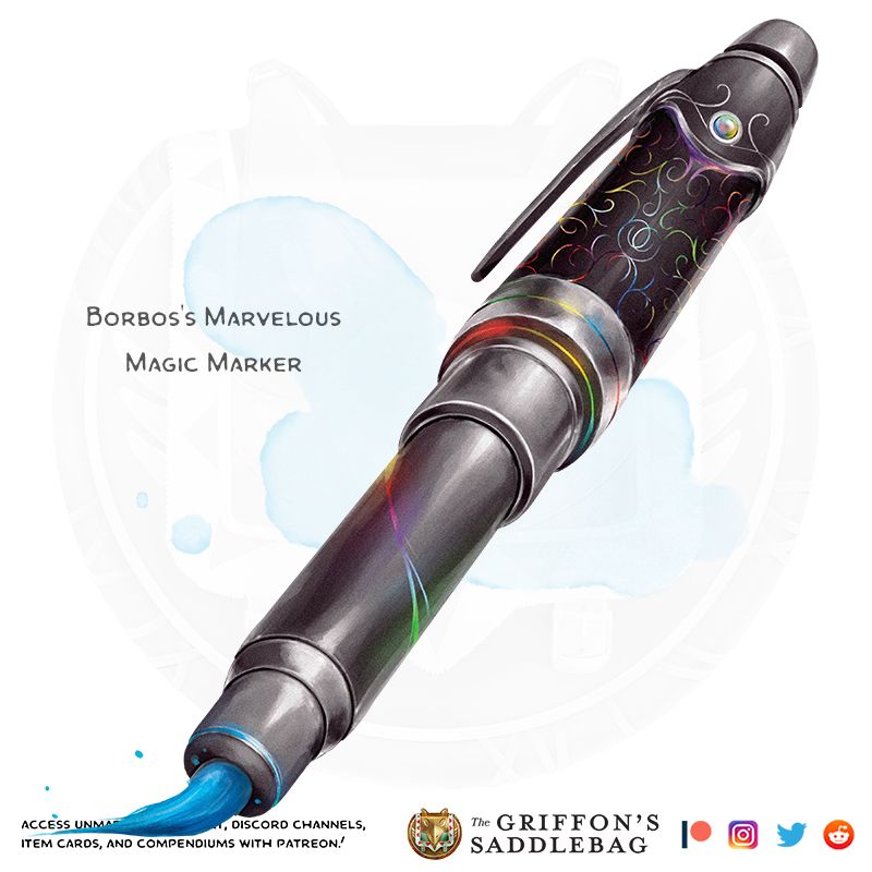 {The Griffon's Saddlebag} Borbos's Marvelous Magic Marker | Wondrous item | Scrolller