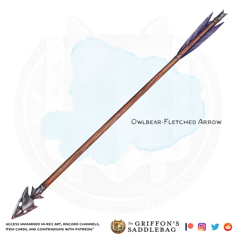 {The Griffon's Saddlebag} Owlbear-Fletched Arrow | Weapon (arrow) | Scrolller