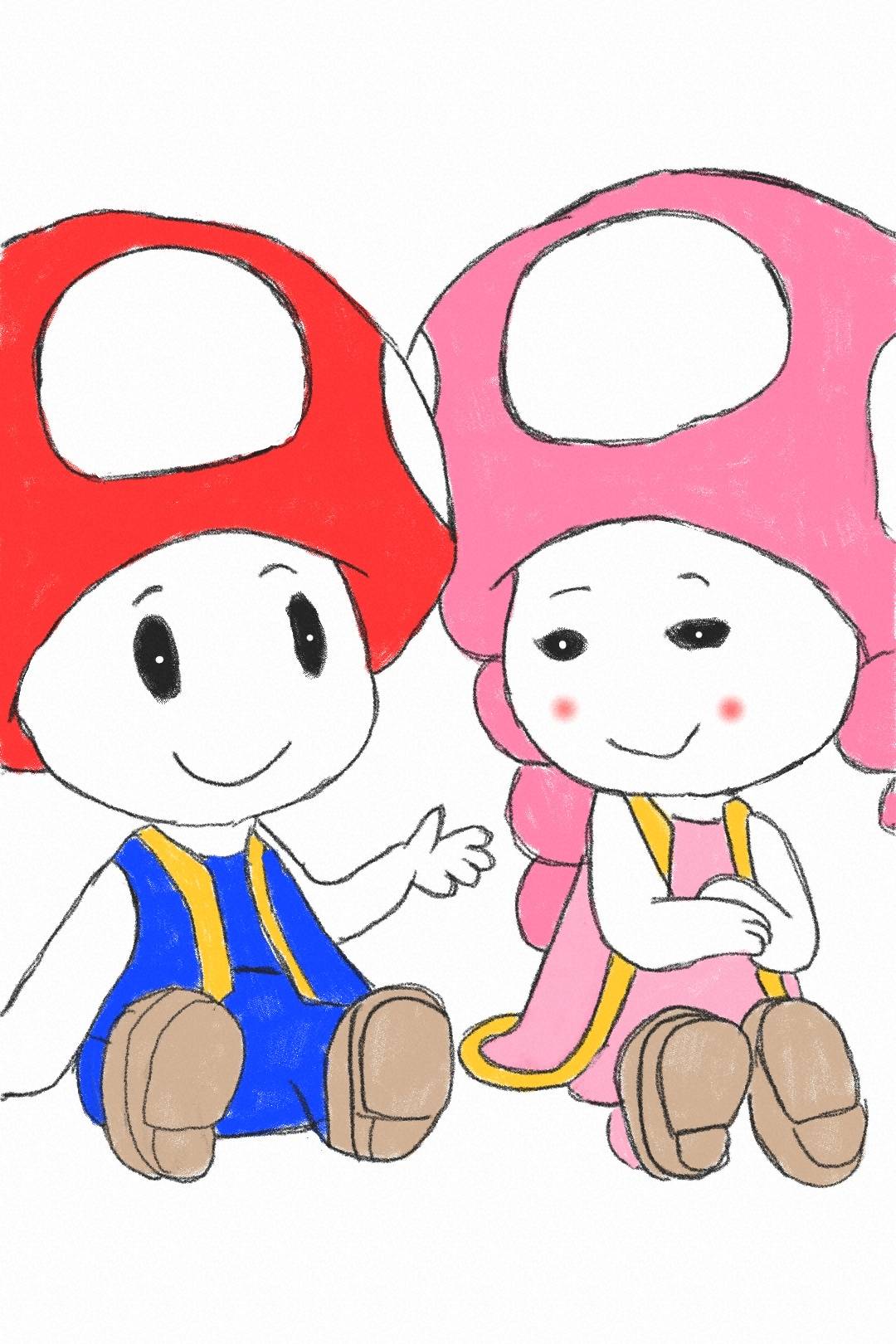 Toad and Toadette | Scrolller
