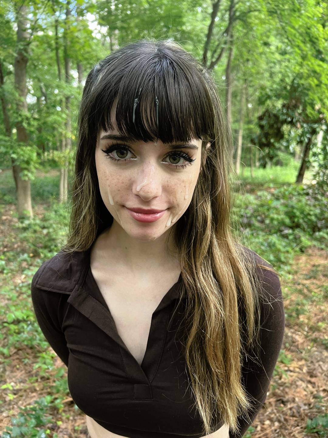 Took my facial outside like a good girl! | Scrolller