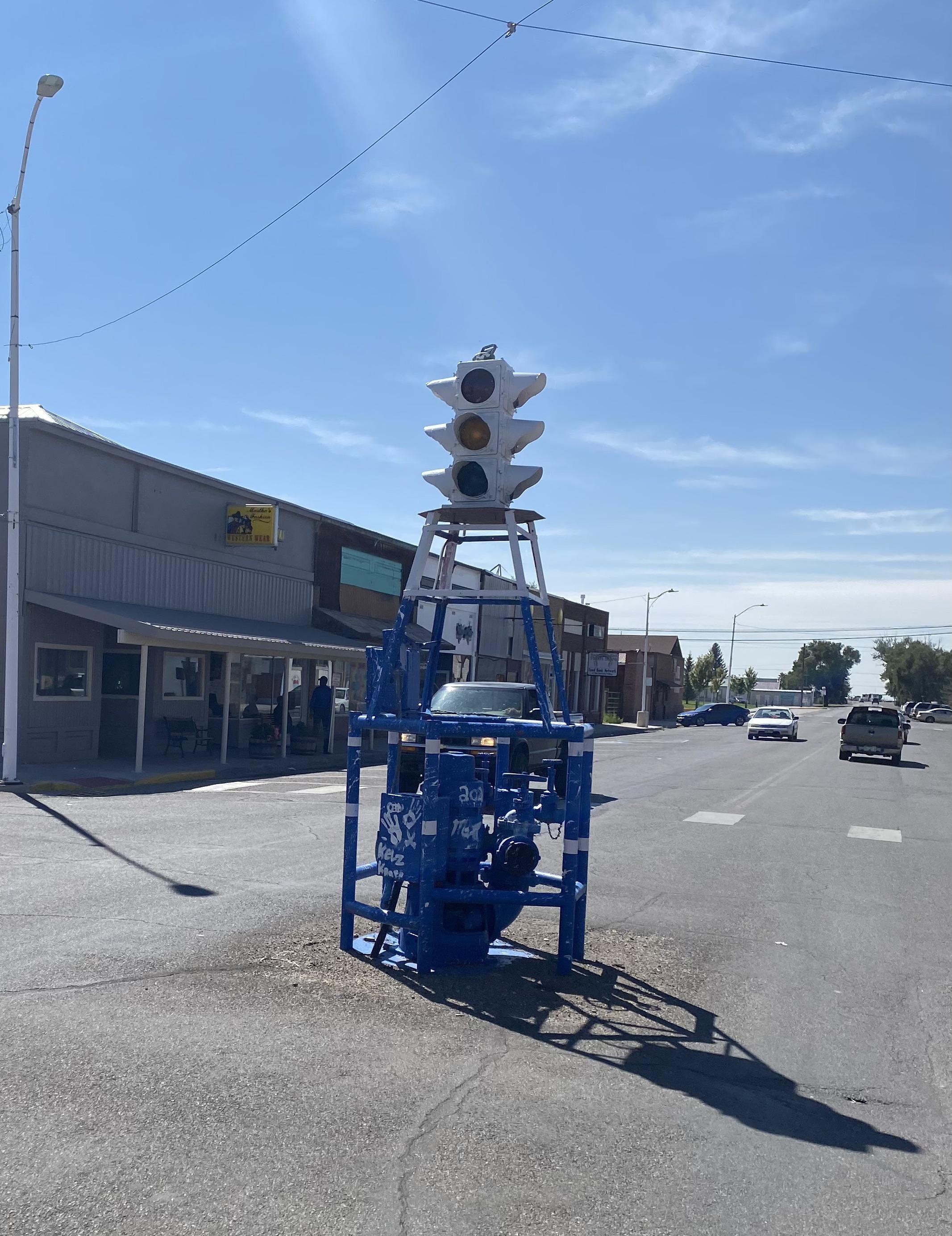 Traffic Light and Fire Hydrant combo in Center, Colo. | Scrolller