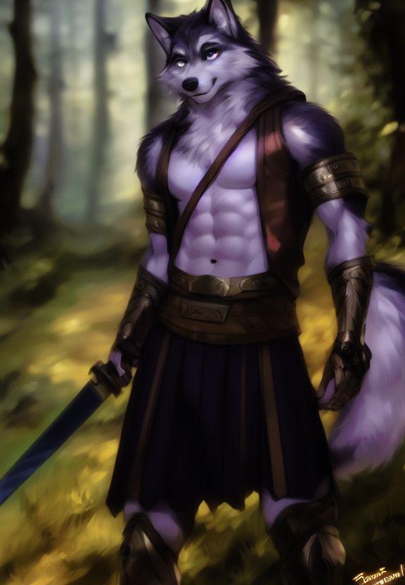 Tribal Wolf Warrior | Scrolller