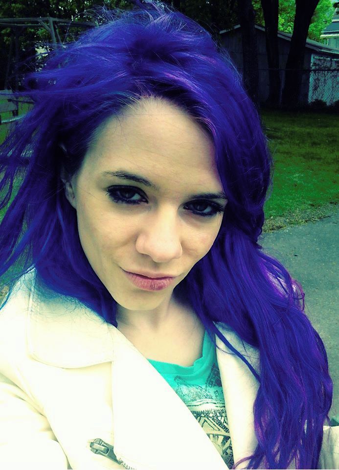 Used long blue haired alt chick | Scrolller