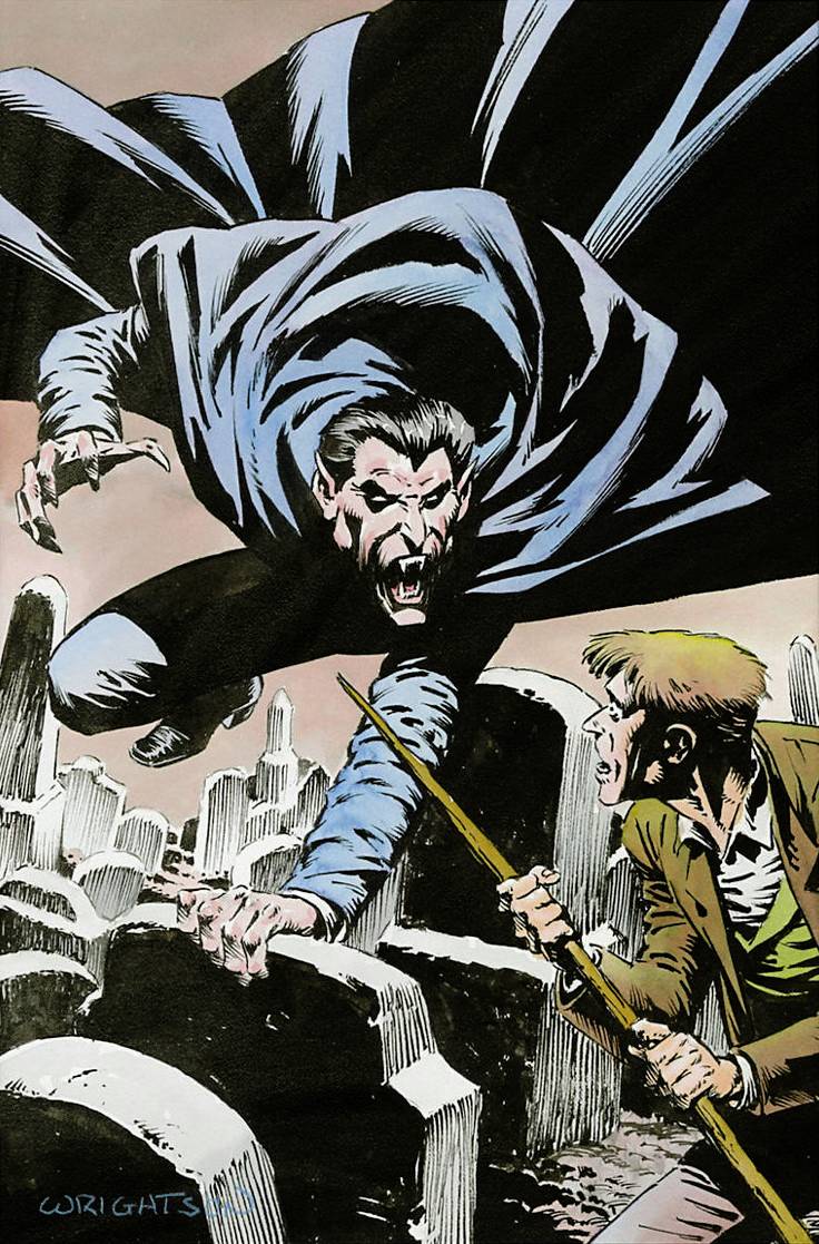 Vampire and Vampire Hunter by Bernie Wrightson | Scrolller