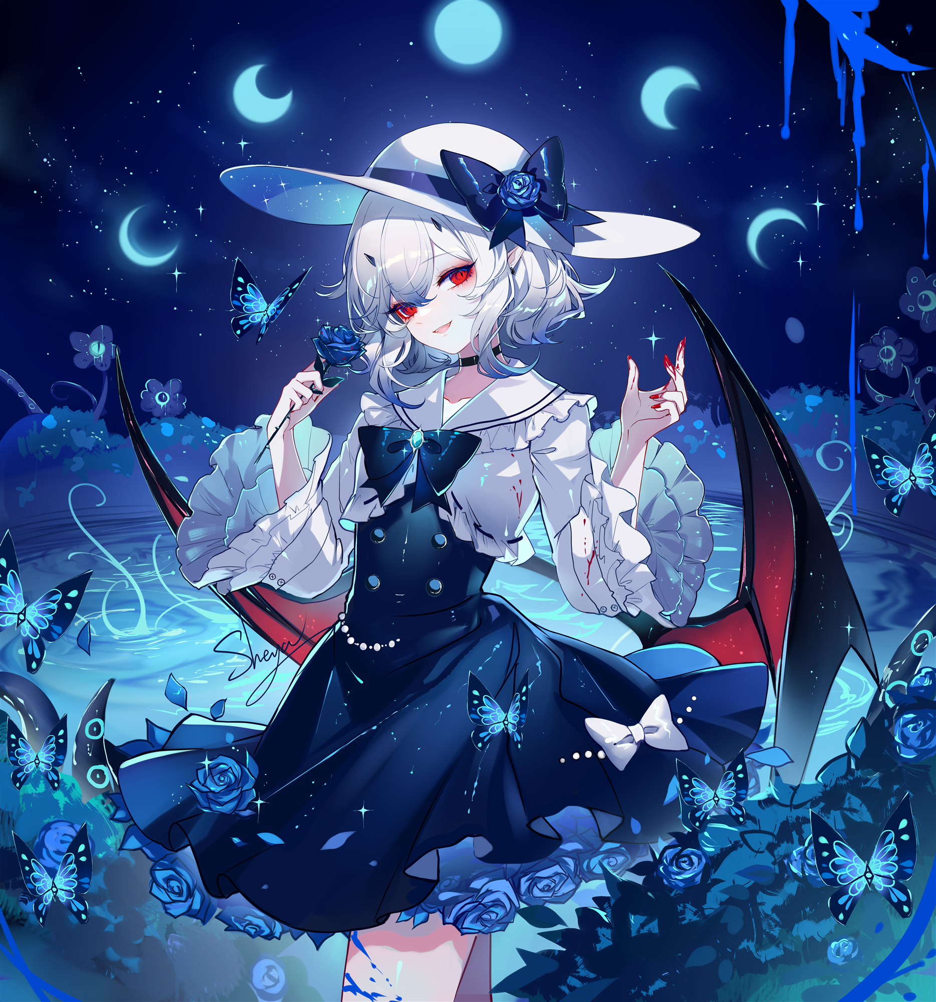Vampire in moonlight | Scrolller