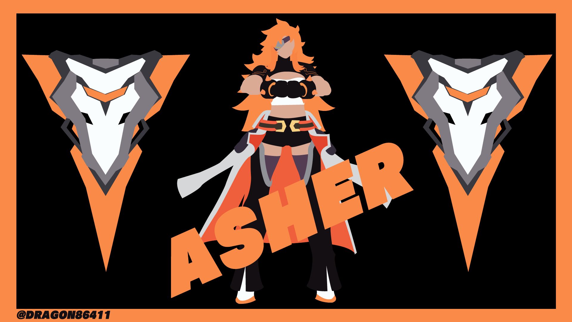 Wallpaper art i made of Asher :D my favorite character c: | Scrolller