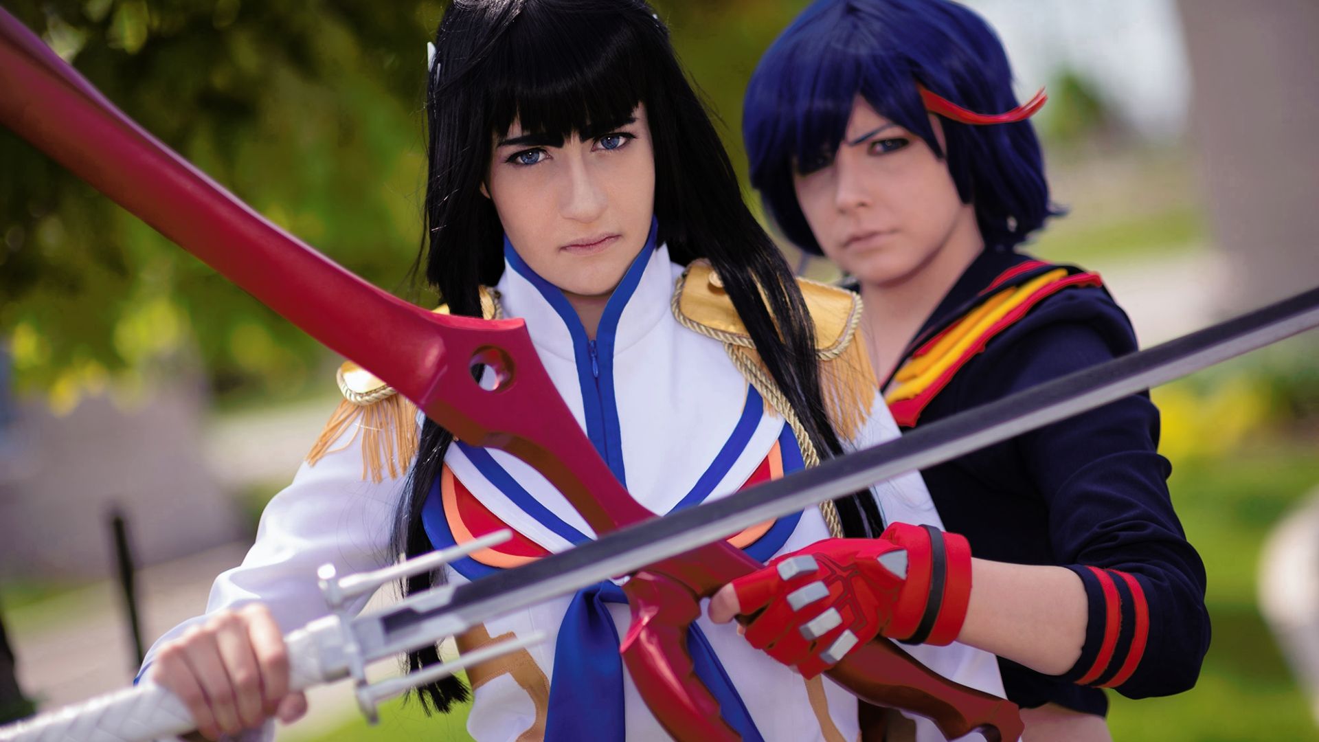 [Wallpaper] Satsuki Kiryuin and Ryuko Matoi cosplay from Kill la Kill | Scrolller
