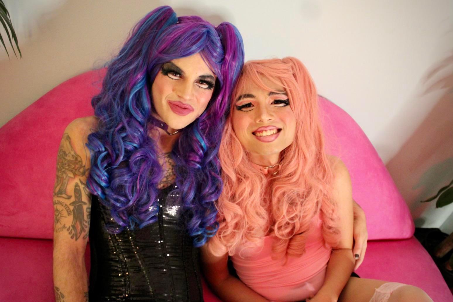 We agreed to be part of a photoshoot for our friend Luna, a kinky makeup artist. This is what ...