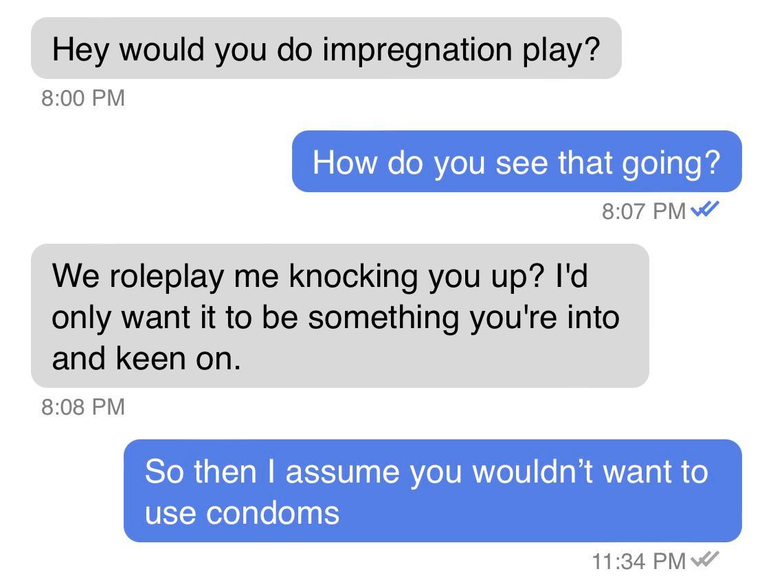 Well that’s a novel way to ask for bareback 🤦🏻‍♀️ | Scrolller