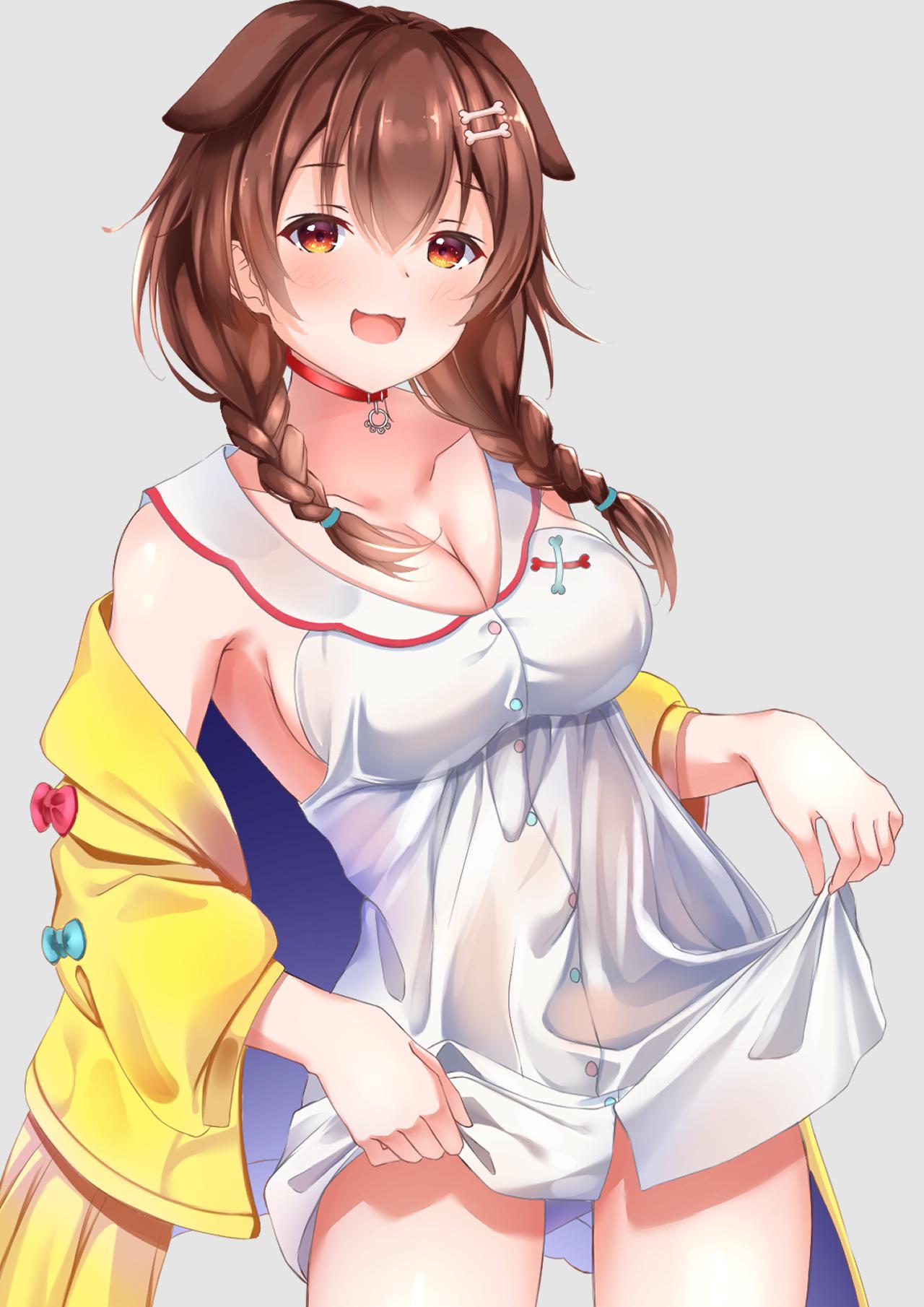 Wet dress Korone | Scrolller