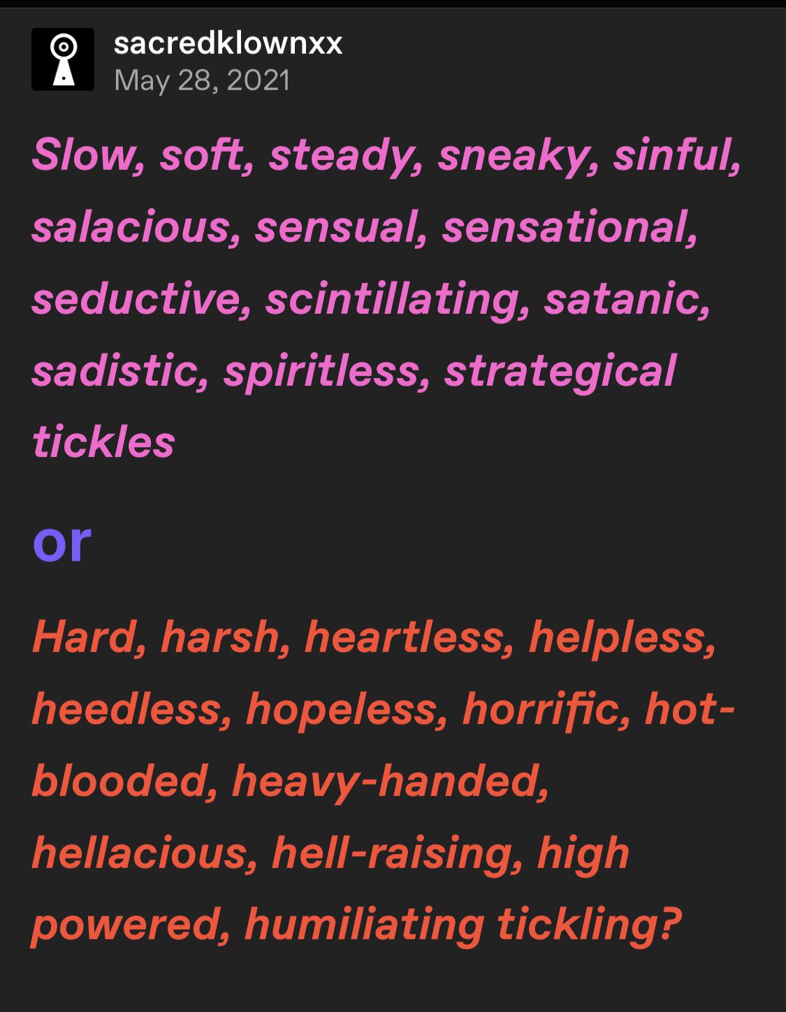 Which “one” do you prefer? | Scrolller