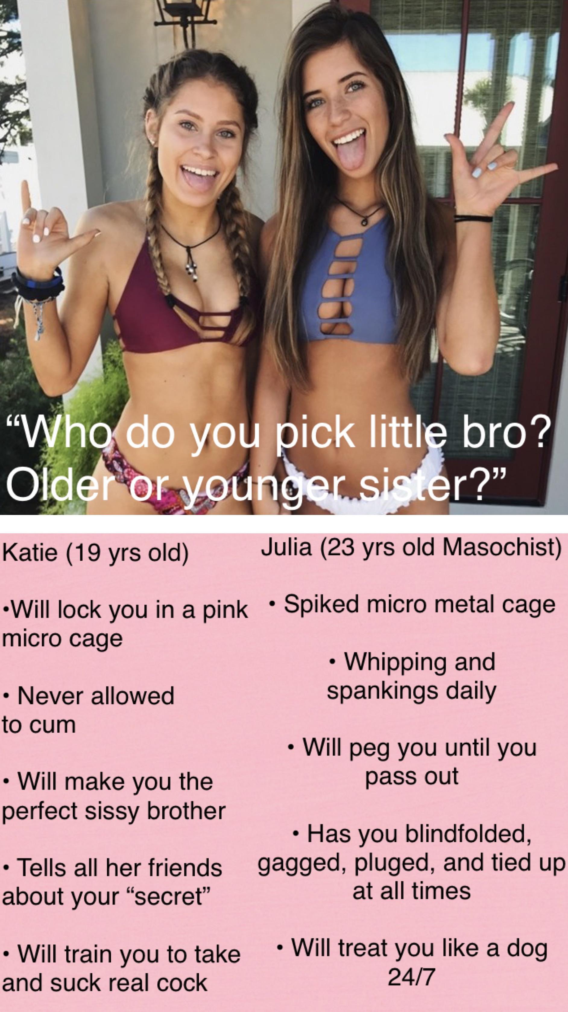 Which sister do you choose? | Scrolller