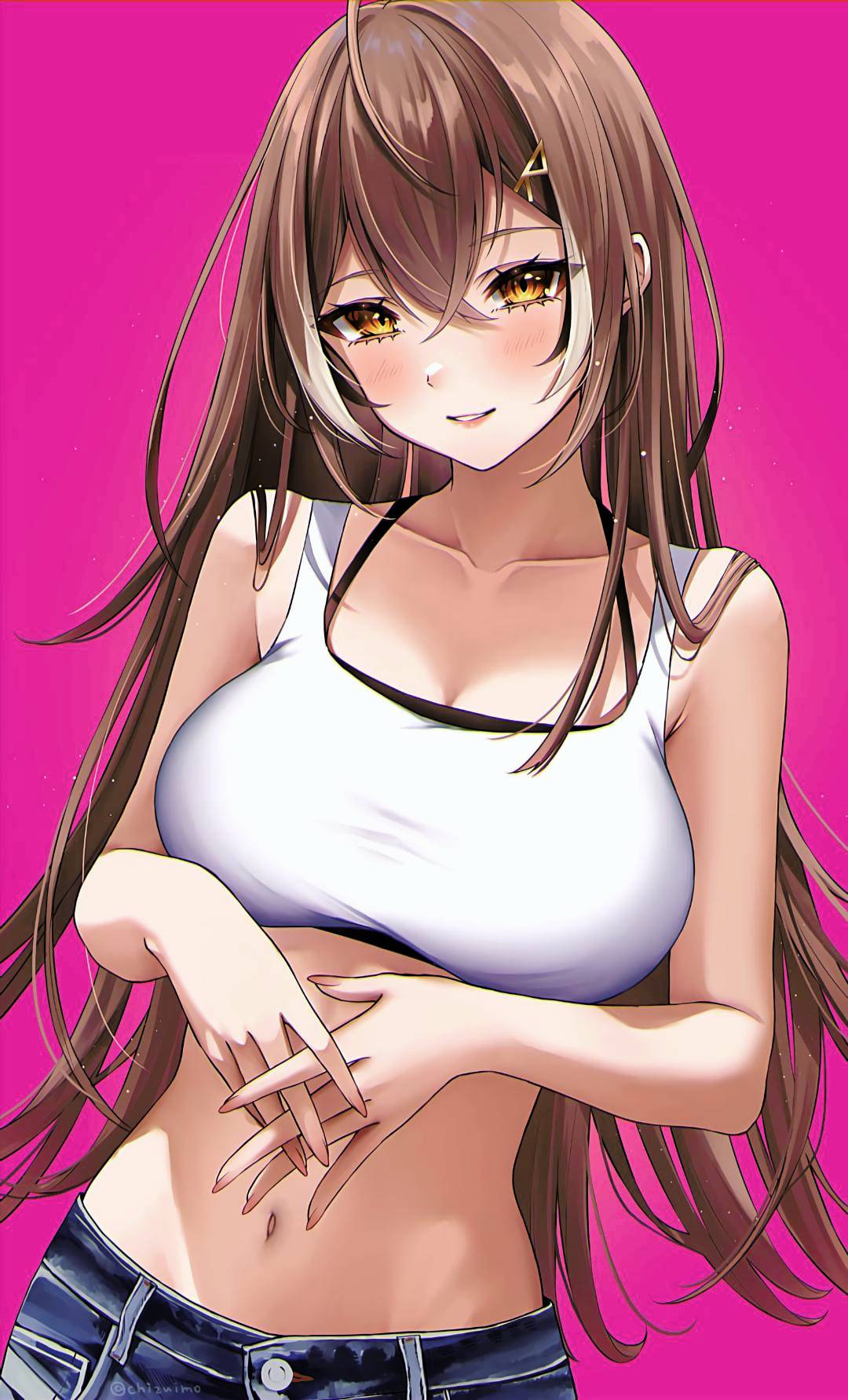 White Bra Nanashi Mumei Onee san (chizuimo) [Hololive] | Scrolller