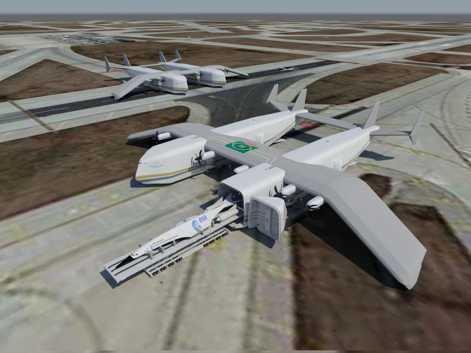 White Swan Ekranoplane and ESA Space Shuttle by Alex Jay Brady | Scrolller