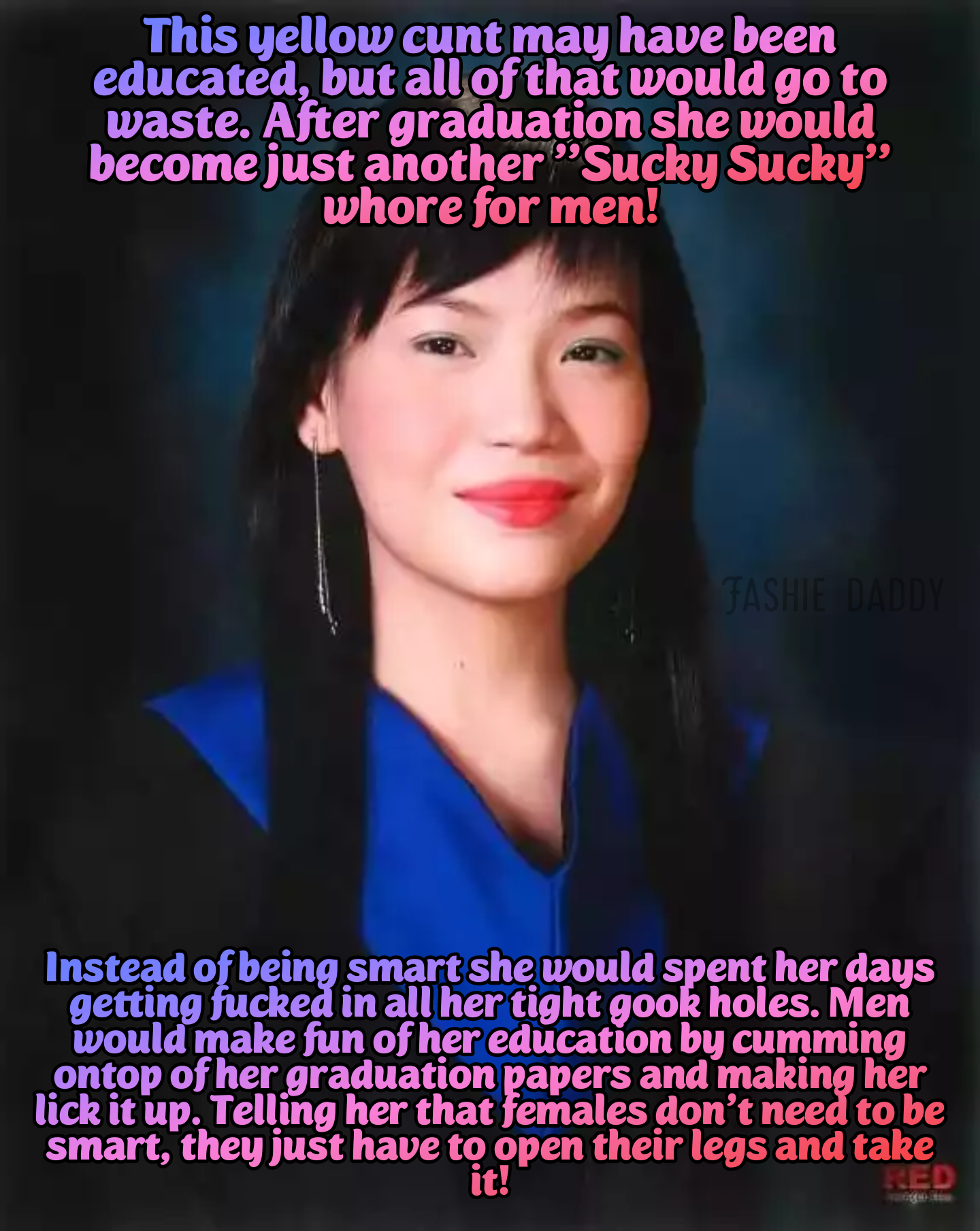 Why educate yourself when you can just be a gook whore? | Scrolller