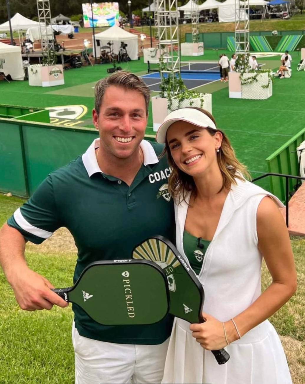 With her pickleball trainer | Scrolller