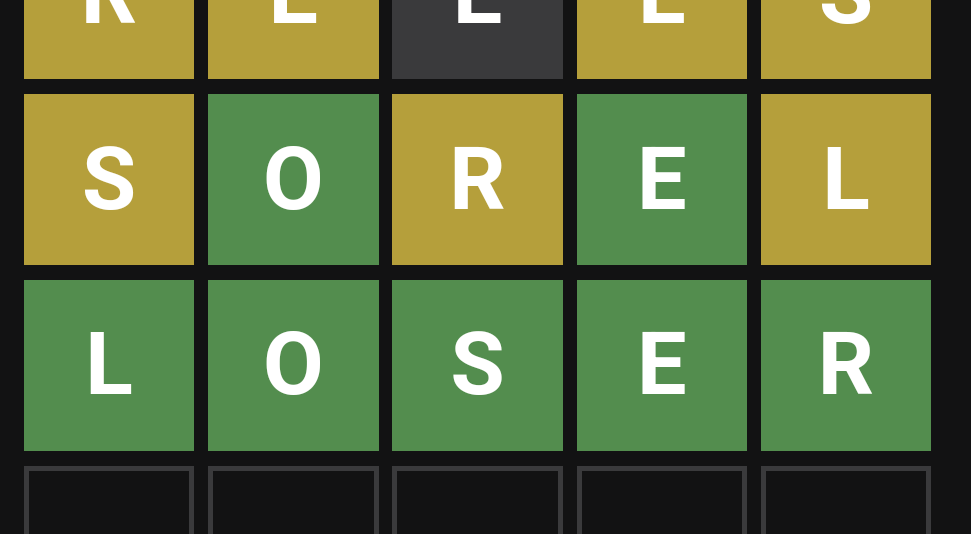 Wordle on personal attack. | Scrolller