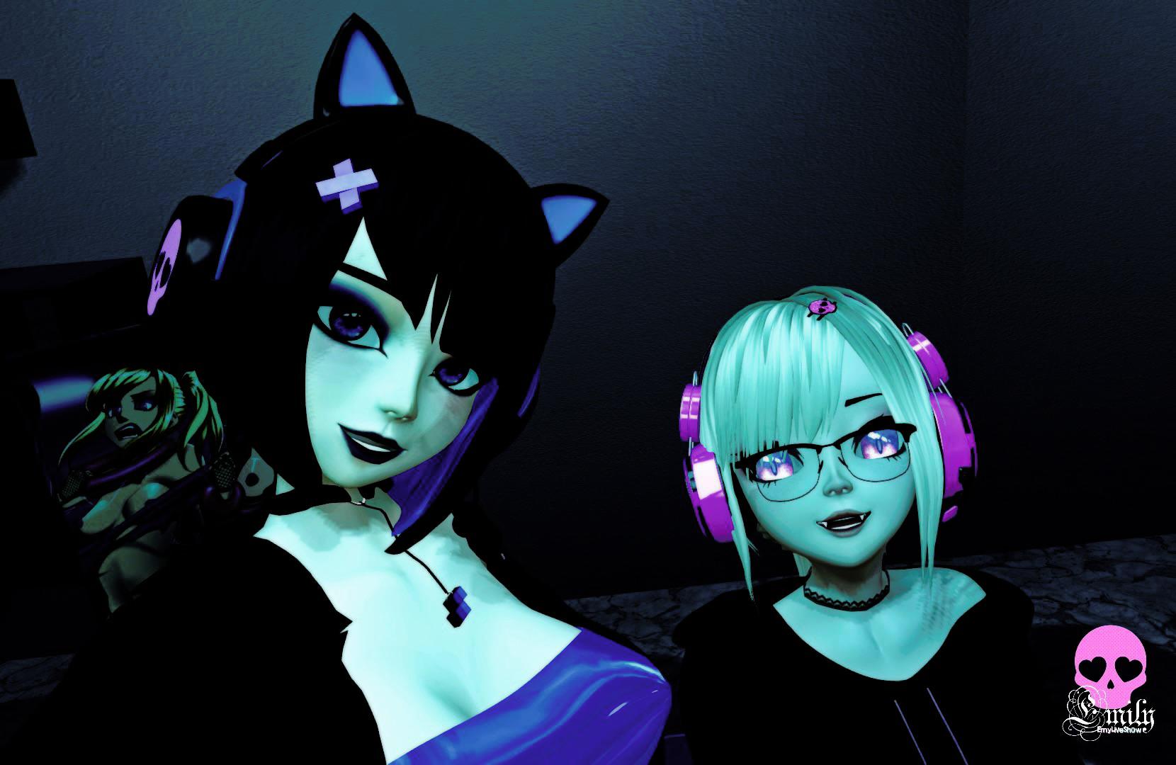 Your Demon gamer girlfriends are horny and alone. Have some fun with me and Nia💙 https ...