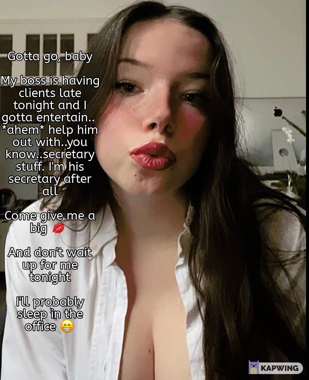 Your fianceé is helping her boss with some late night clients | Scrolller