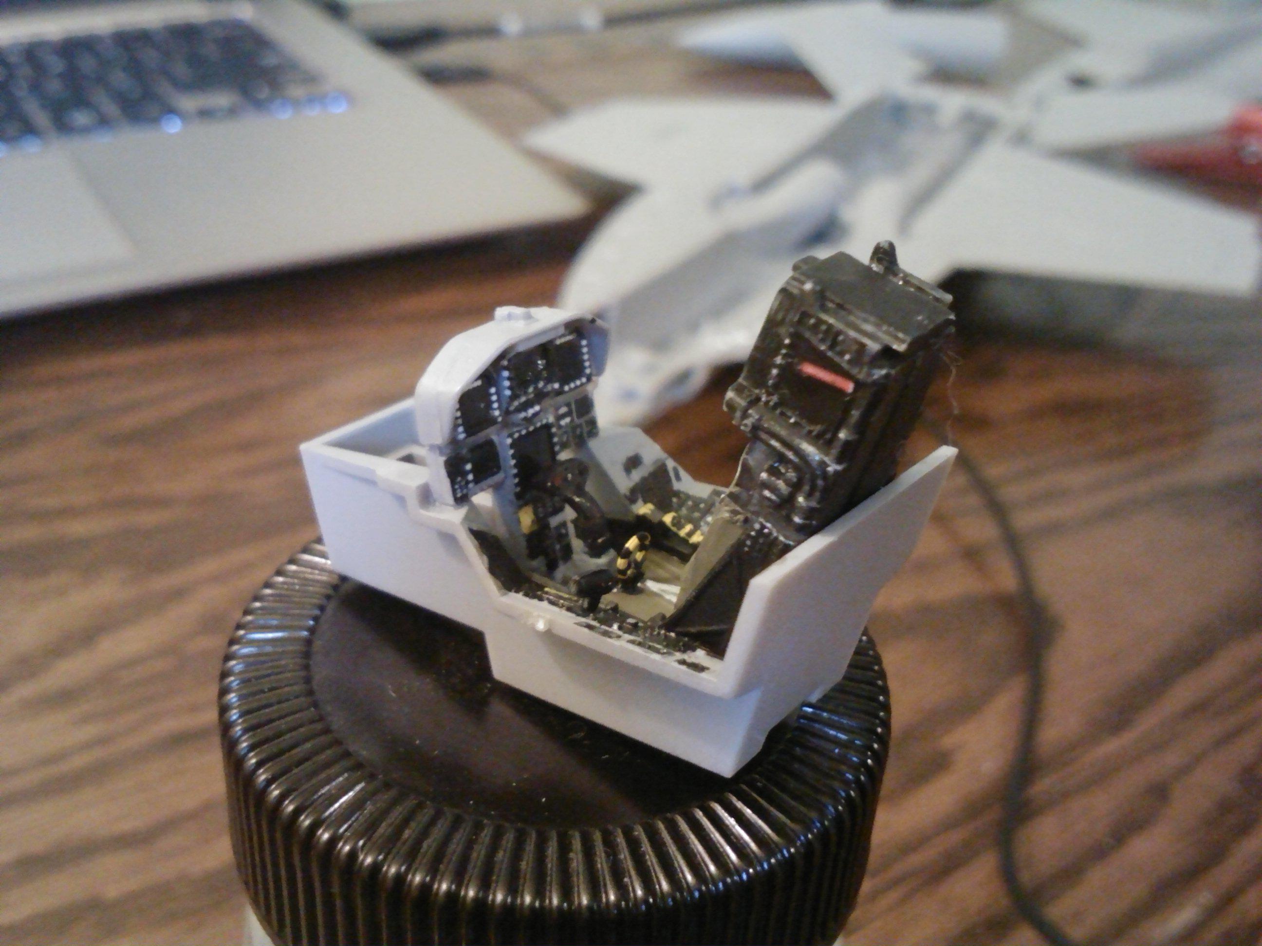 1/48 F-18E cockpit, hand painted/decal panels. | Scrolller