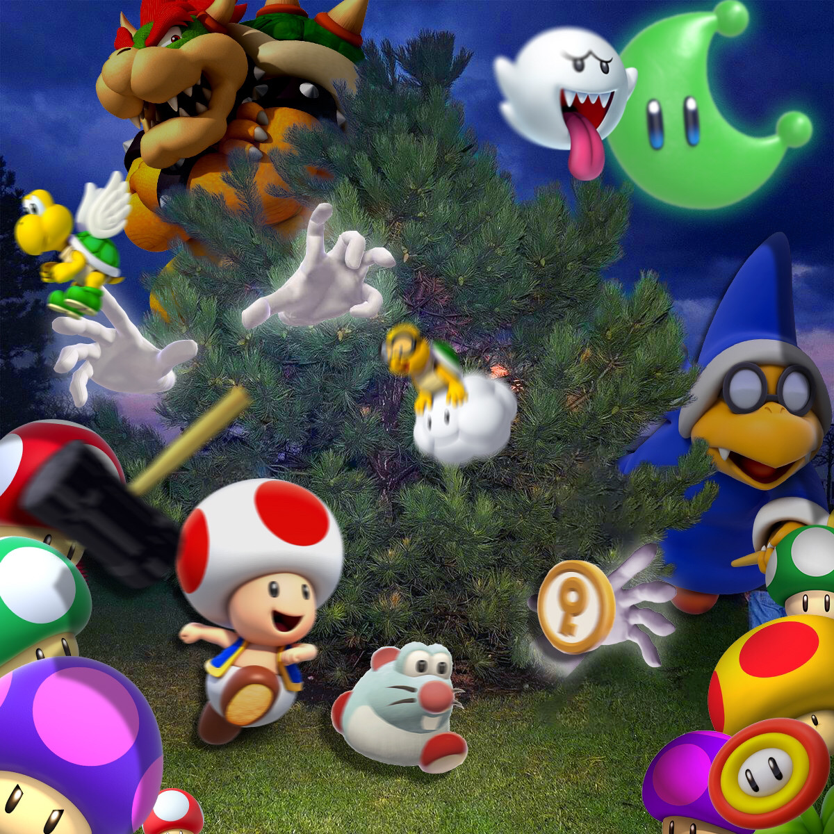 1 toad and The Tree of Boos [OC] | Scrolller