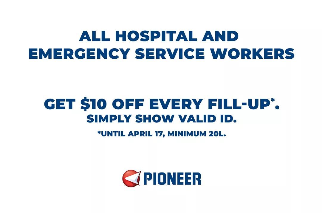 10 Dollars off gas for Emergency Workers. | Scrolller