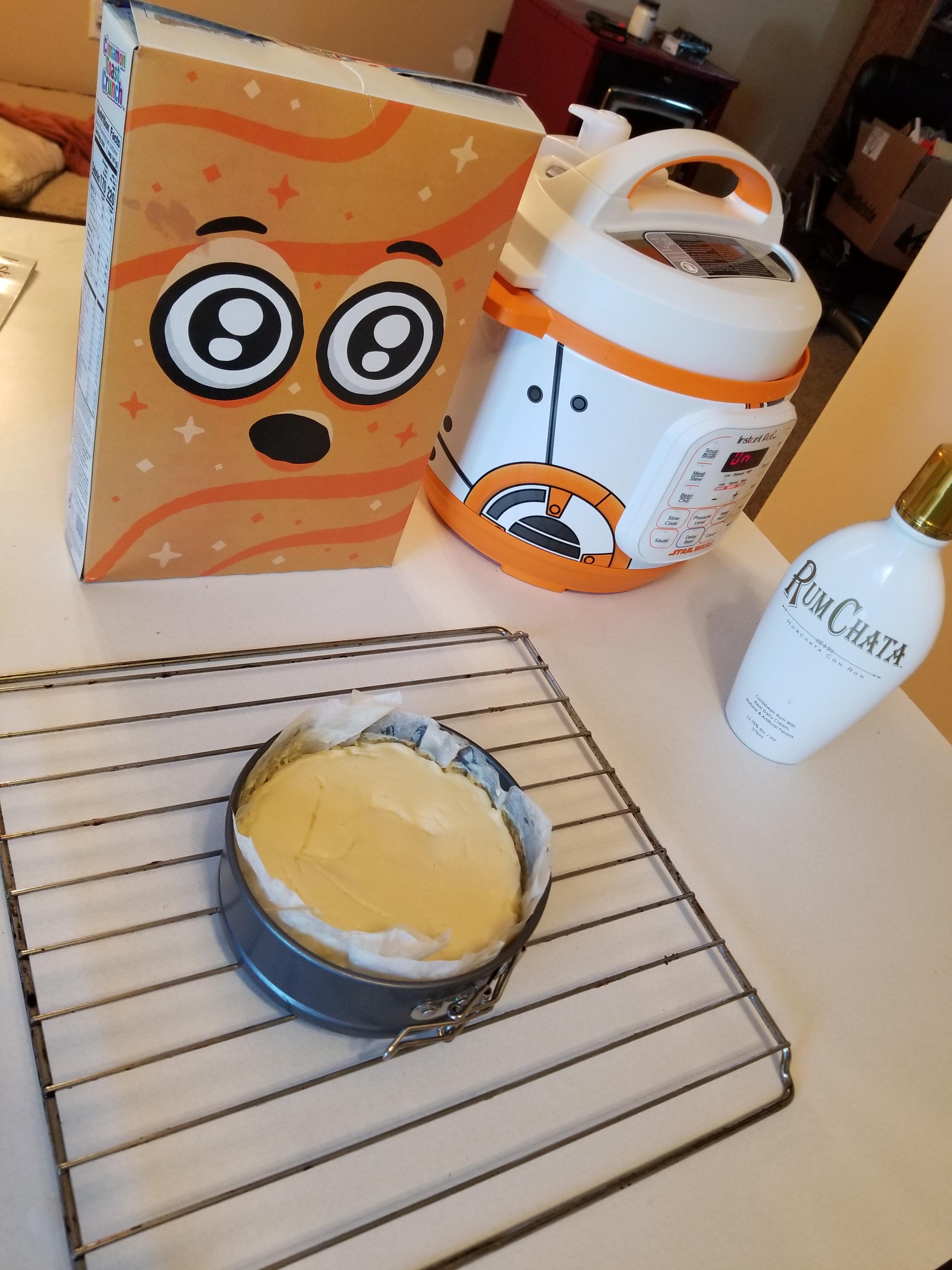 #17 mini Cheesecake with the RumChatta filling and Cinnamon Toast Crunch crust. Shout out to u/i ...