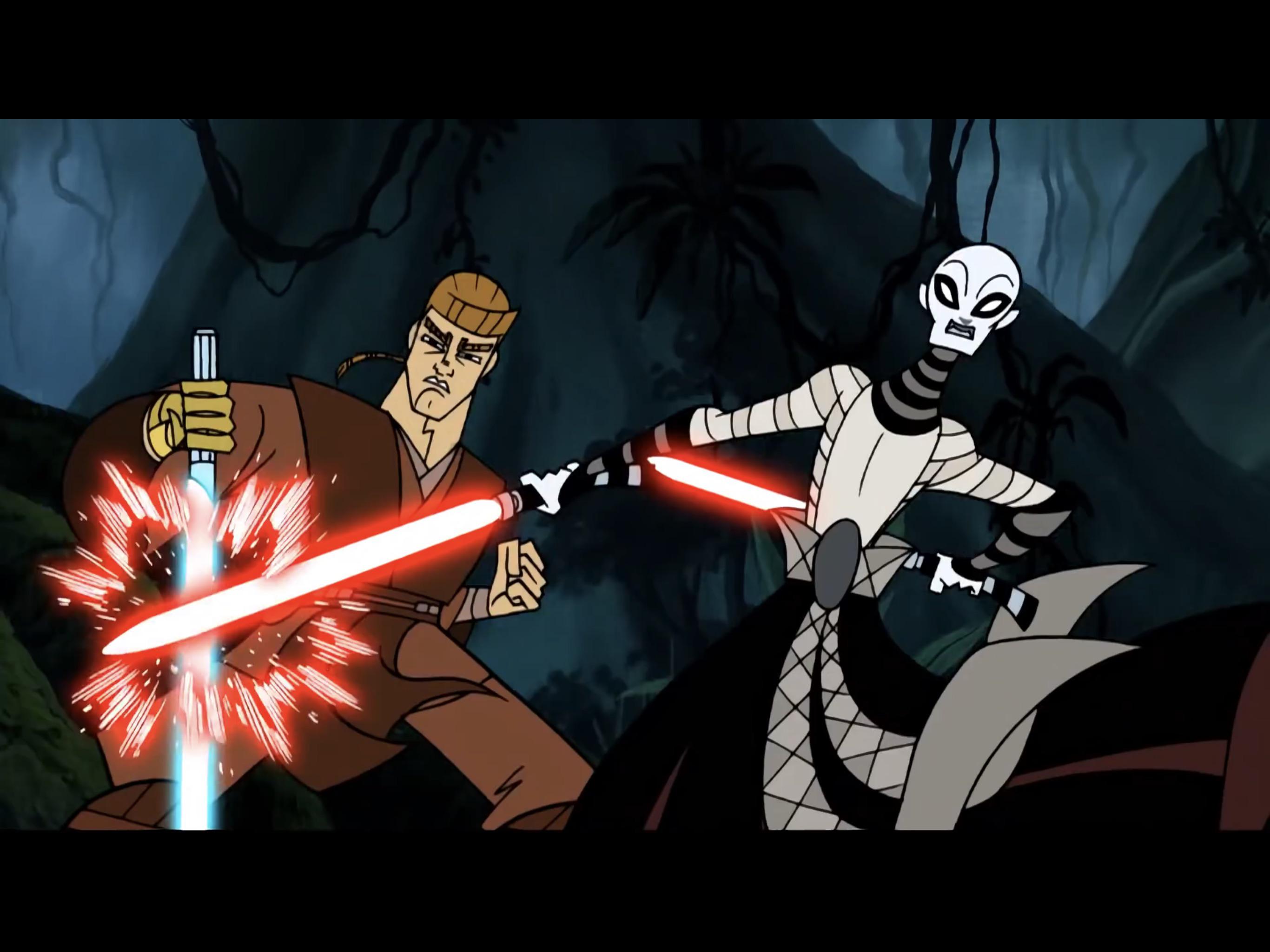 17 years ago, Anakin and Asajj Ventress dueled on Yavin 4 in the original Clone Wars micro ...