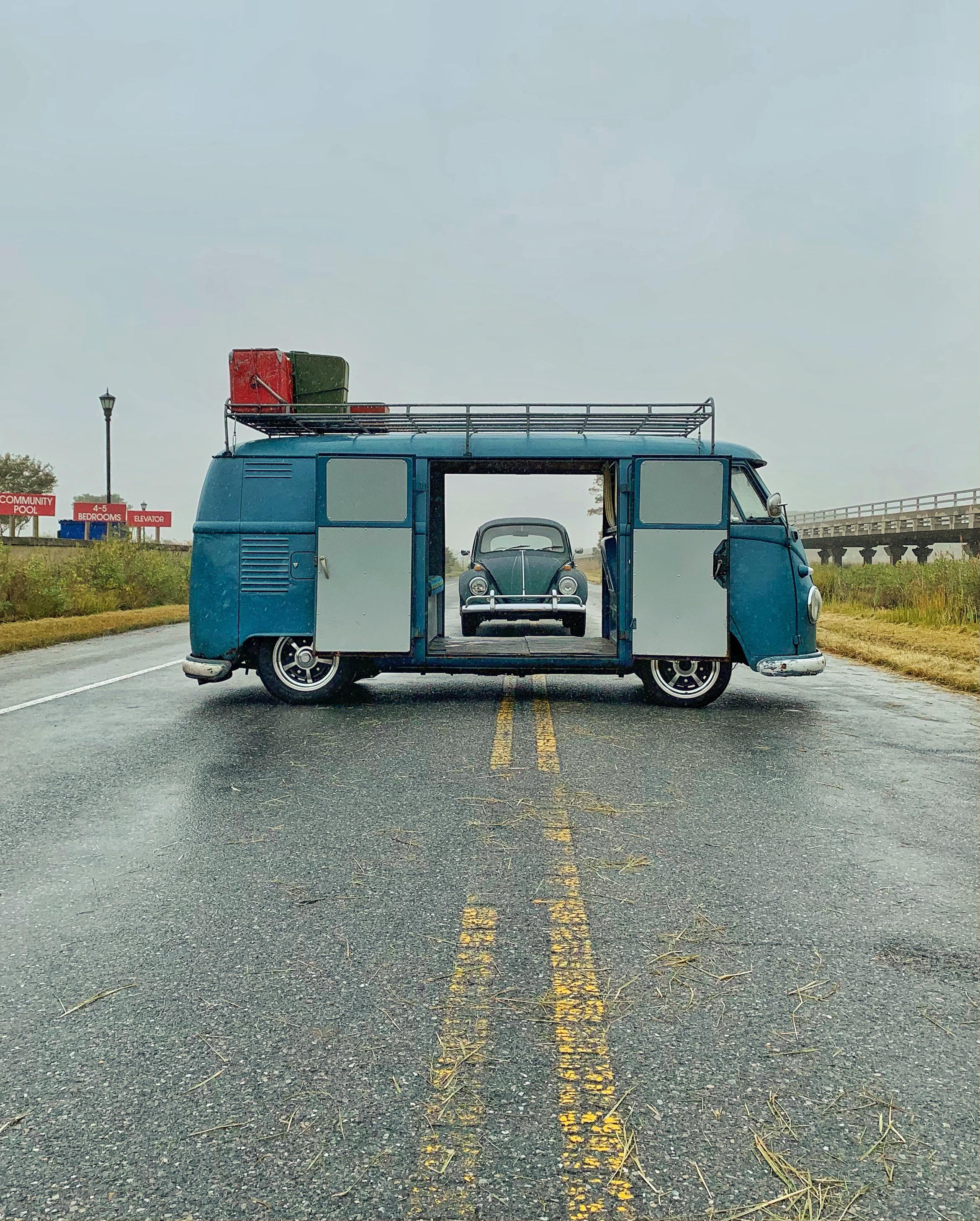 1967 VW Beetle in a 1958 VW Bus | Scrolller