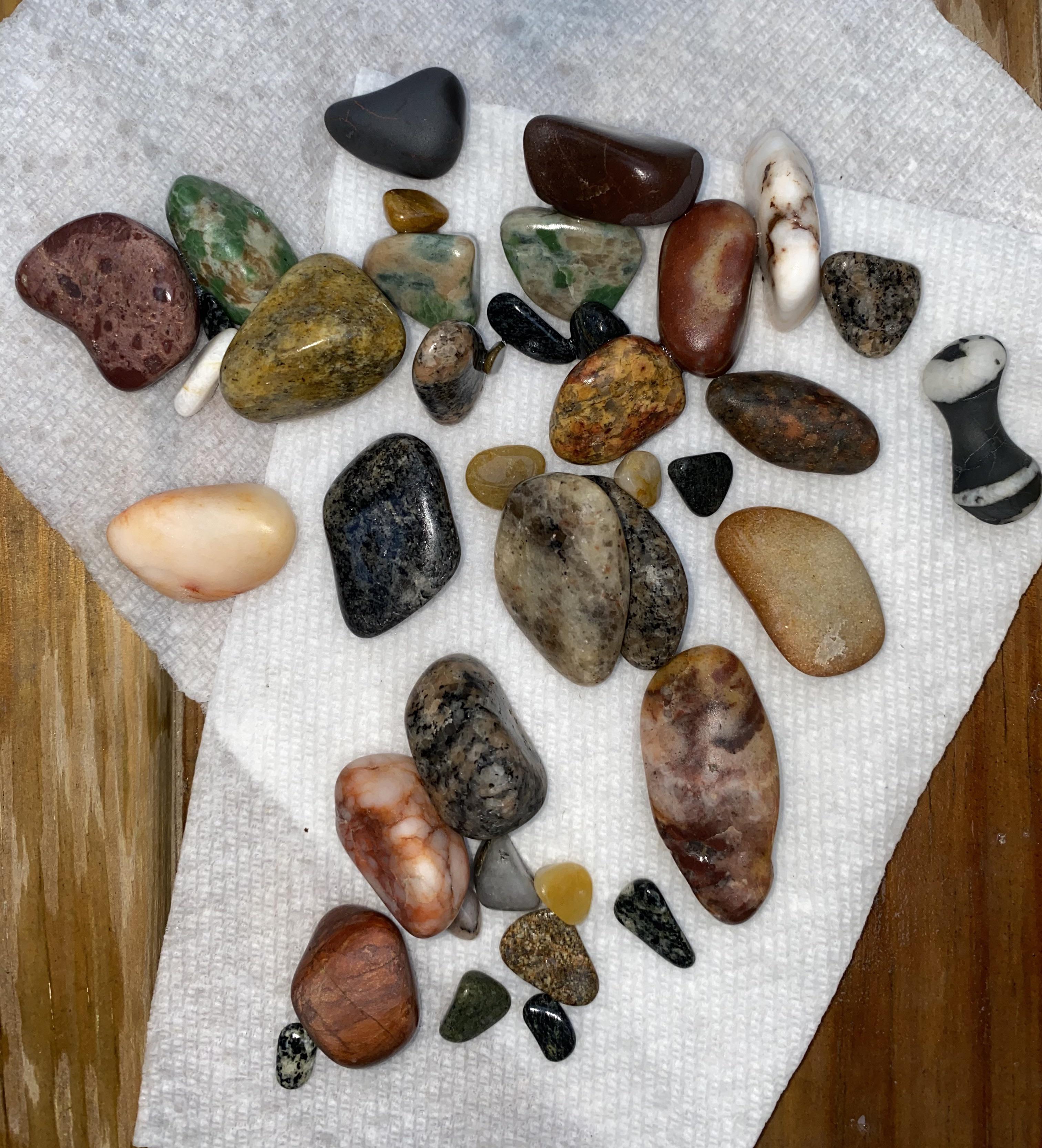 1st time tumbling in 10 years—just finished step 2 of grit. Anyone happen to know what type of ...