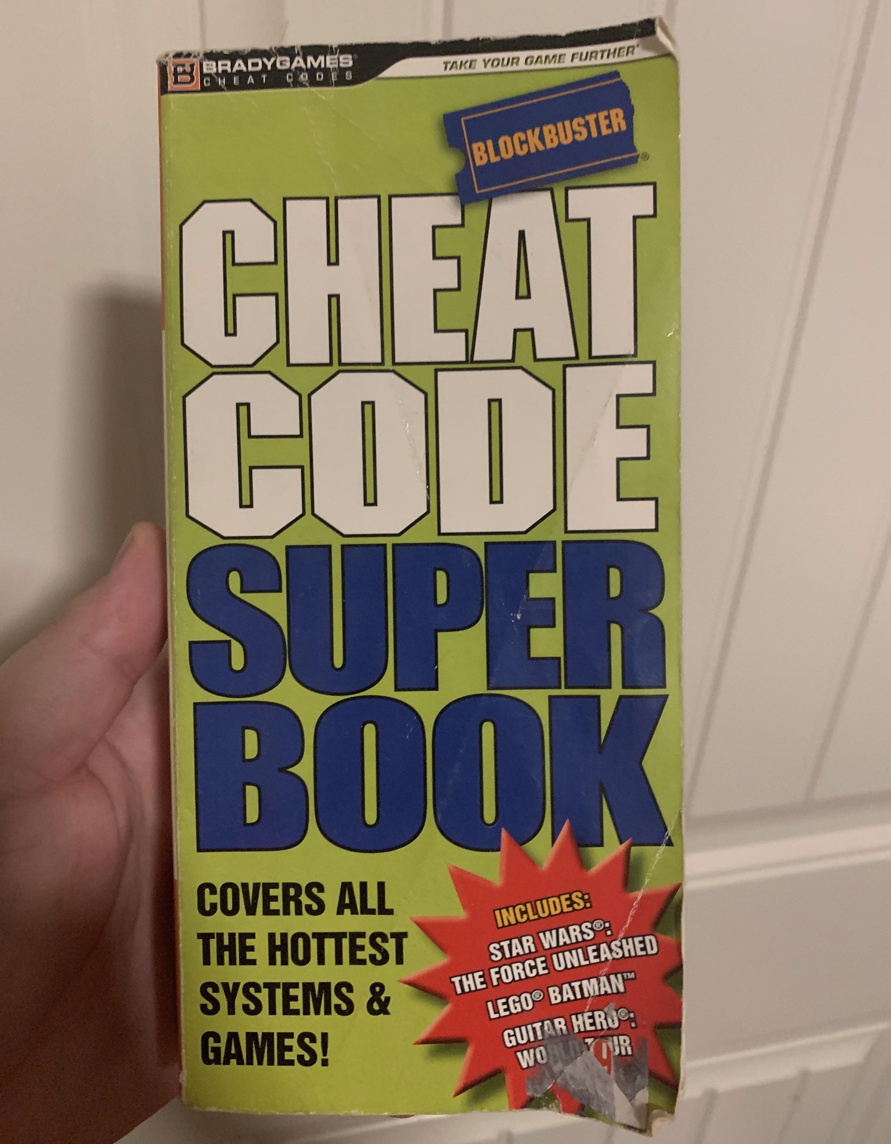 2 for 1, cheat code books & Blockbuster Video. | Scrolller