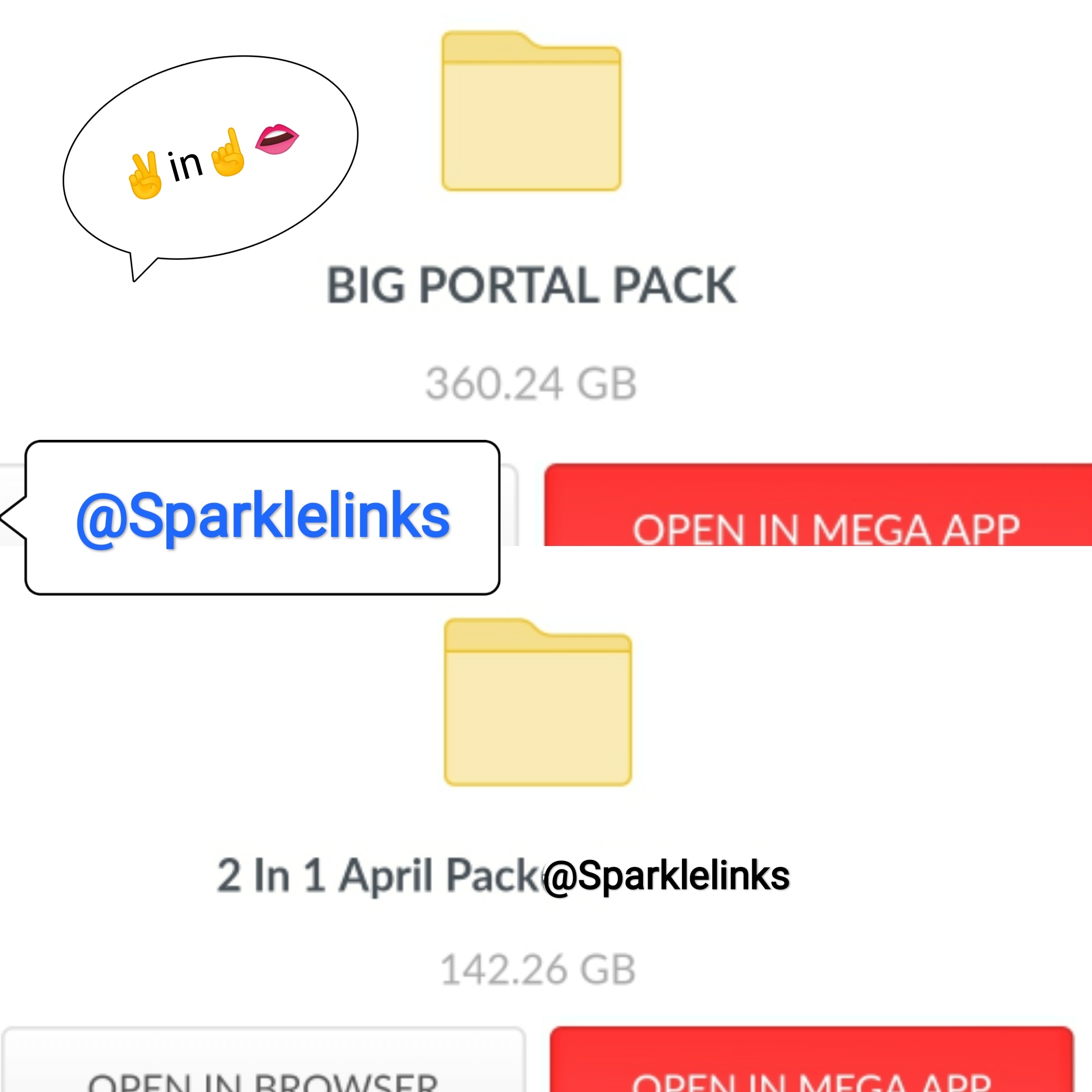 2 in 1 😉😳 Huge Pack 💥 Grab it soon 🔜 👇 👅👄 | Scrolller