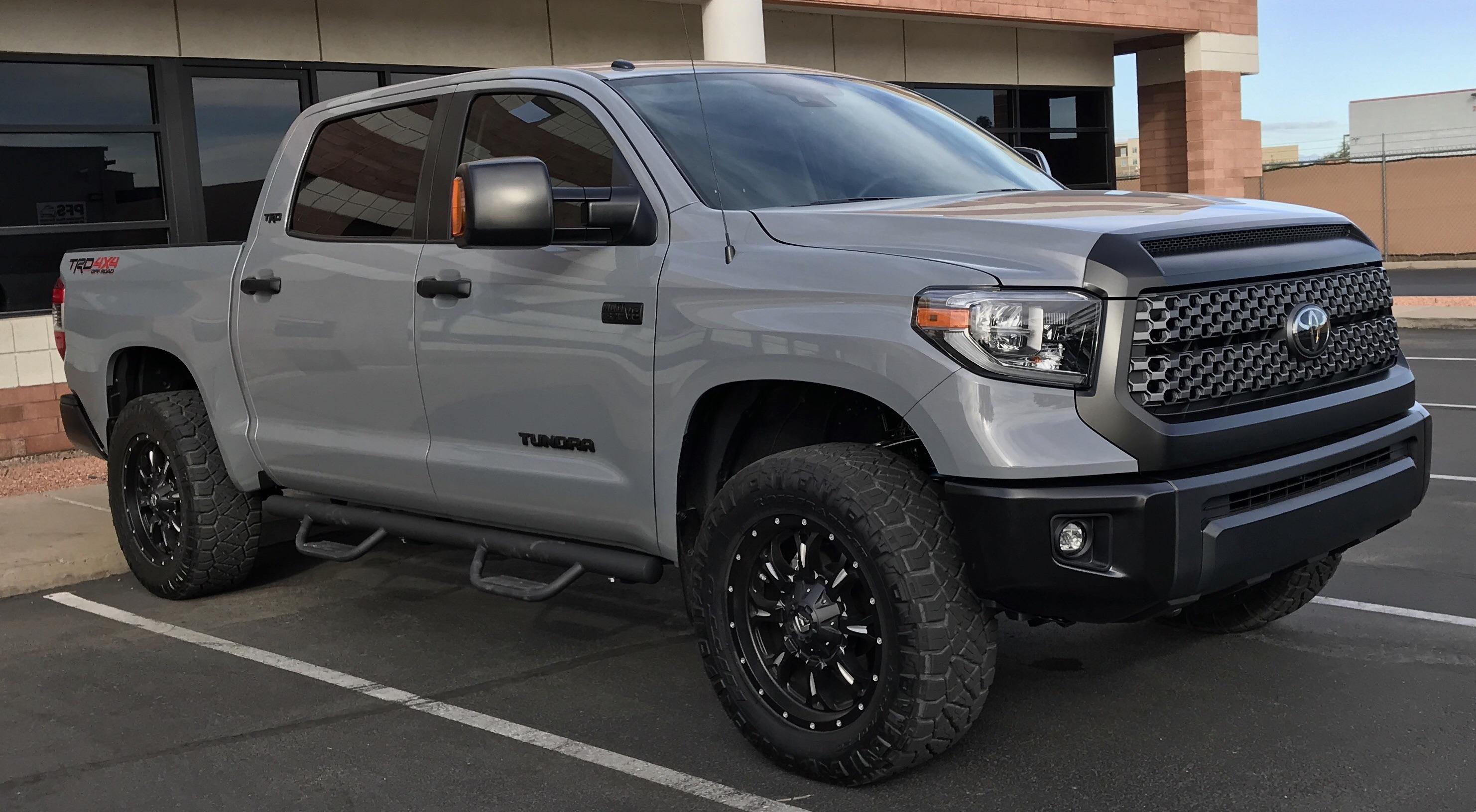 2018 Cement Tundra chrome delete | Scrolller
