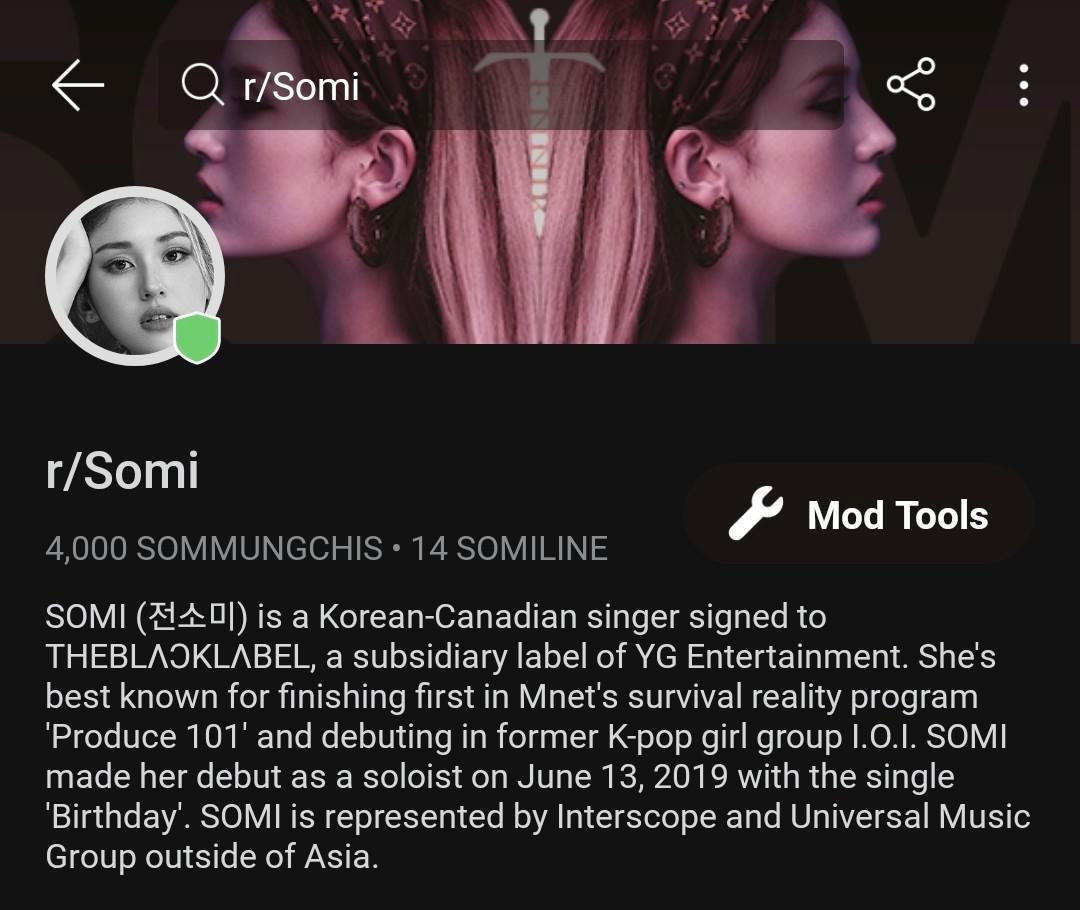 210424 r/Somi has surpassed 4k members! | Scrolller