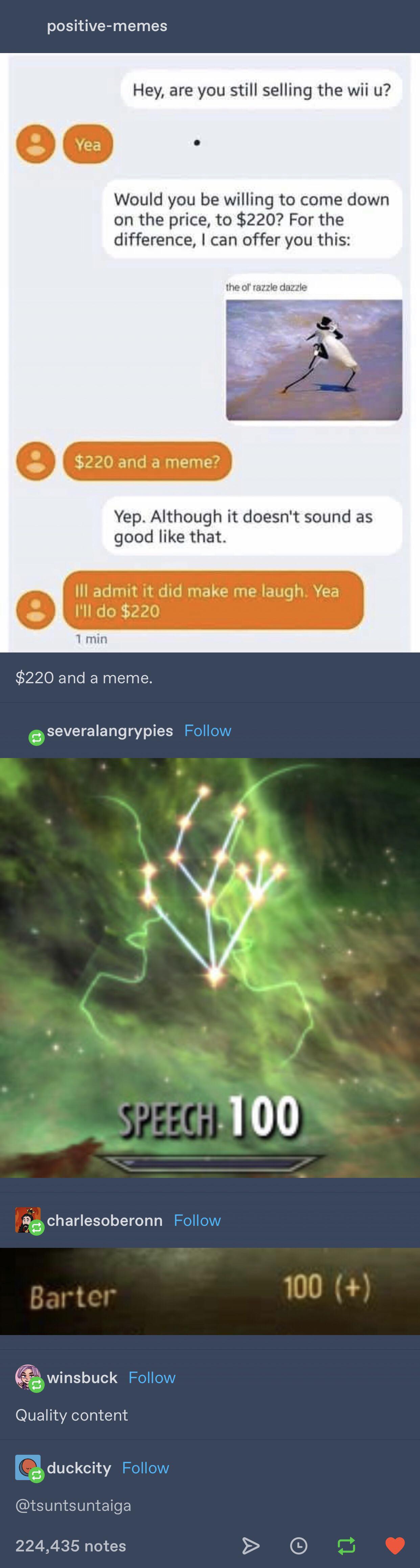 $220 and a meme | Scrolller