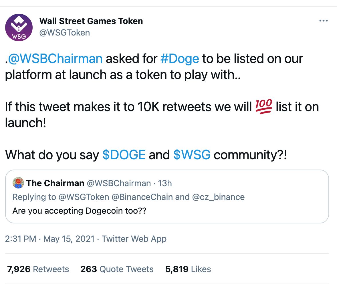 2K RETWEETS LEFT AND THEY WILL ACCEPT DOGE | Scrolller