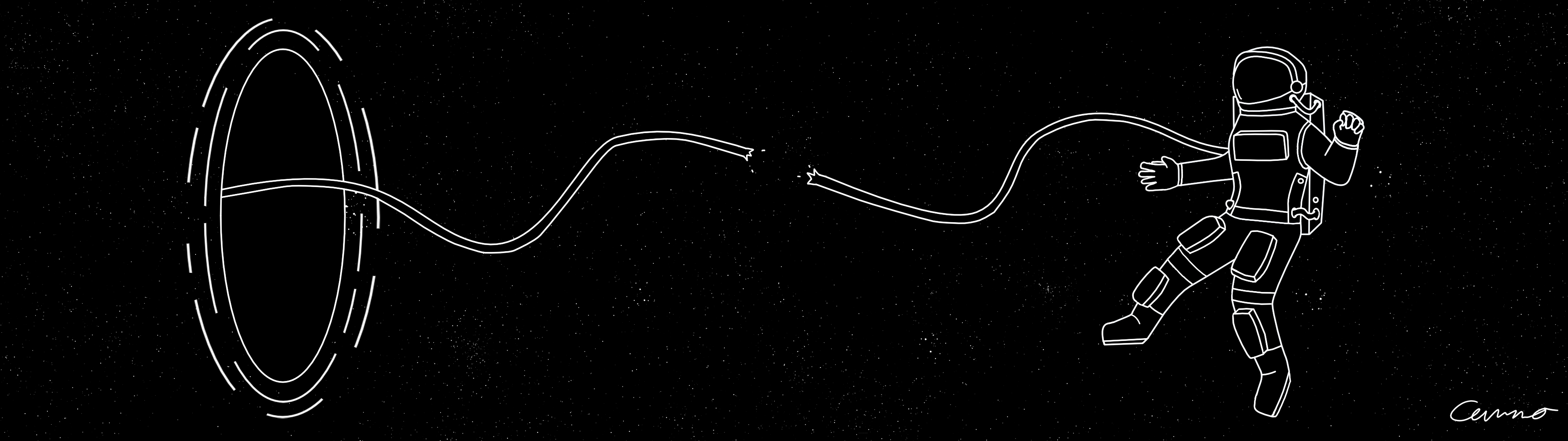 (3840x1080) Simplistic dual screen space wallpaper, updated version | Scrolller