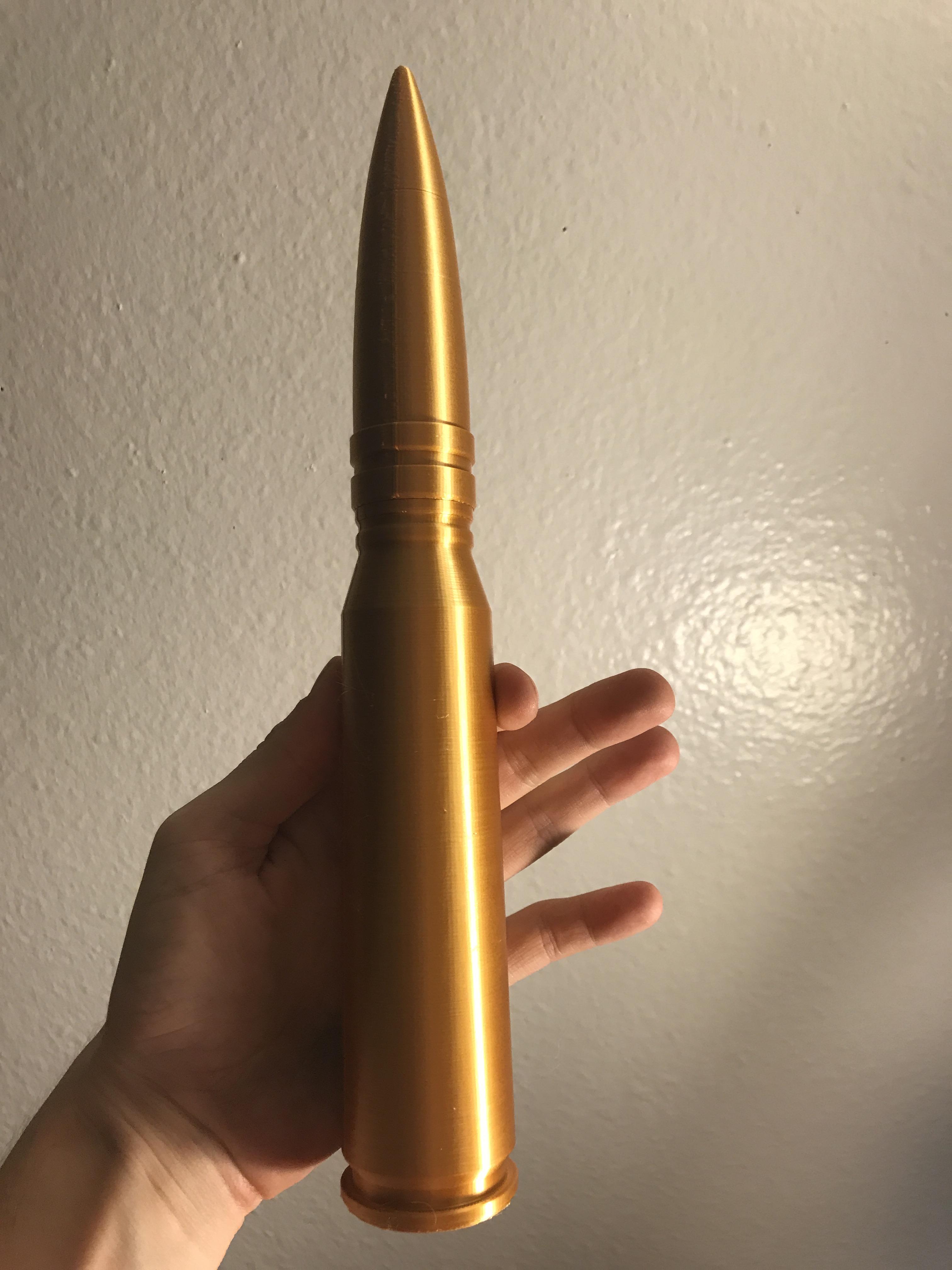 3D Printed a GAU 30mm round from the A-10 Warthog | Scrolller