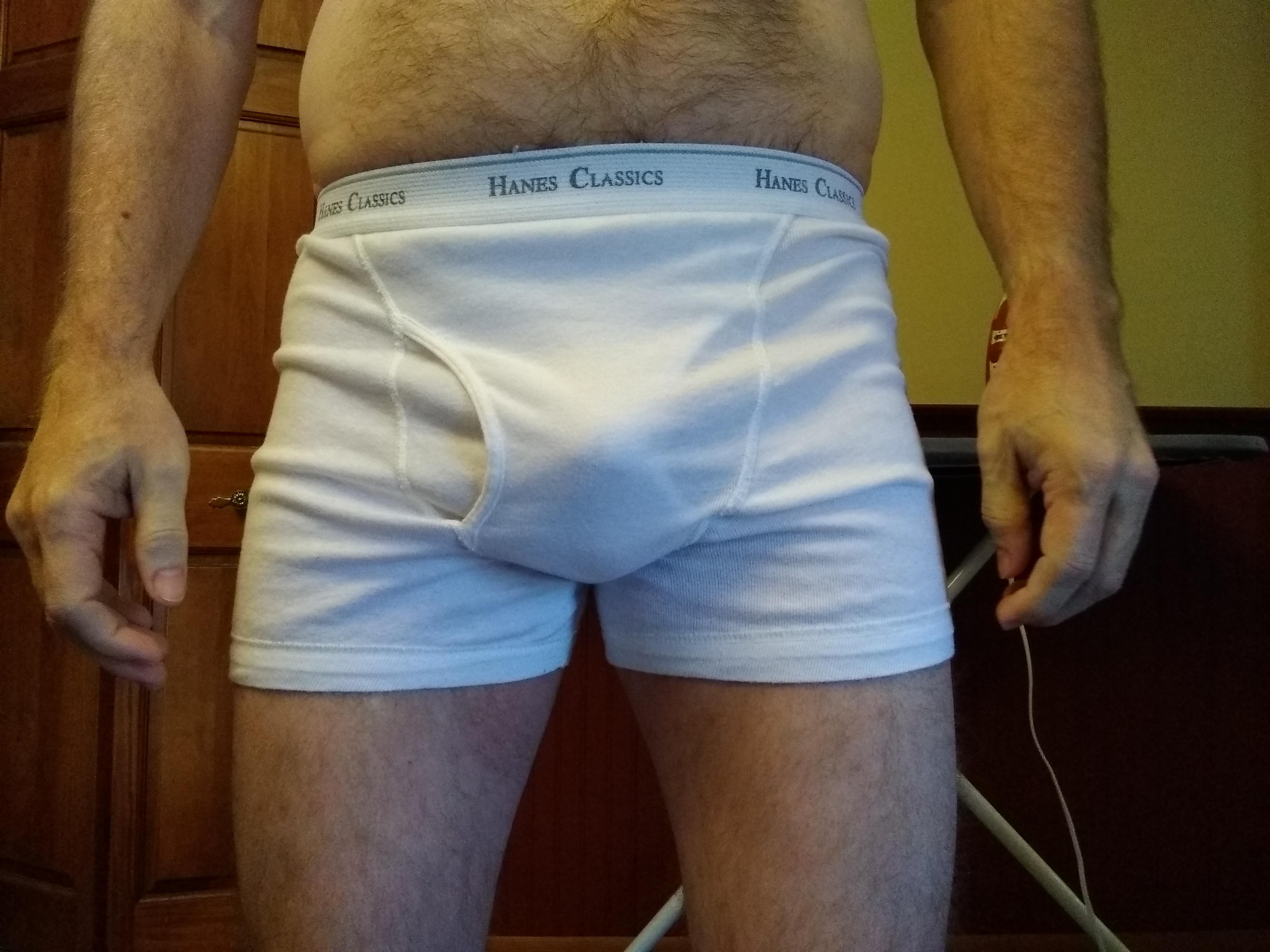 [47] White Hanes Classics boxer briefs today | Scrolller