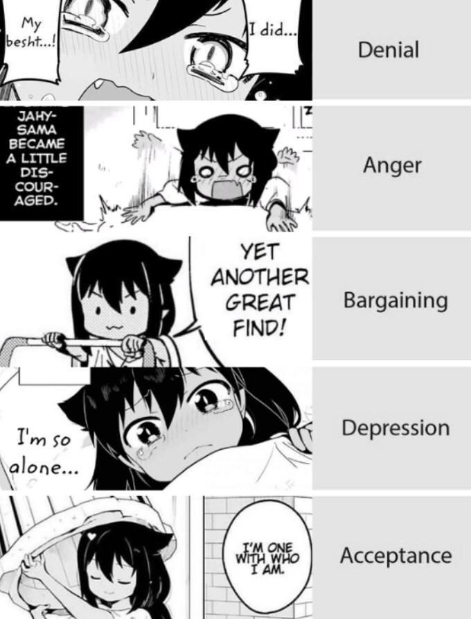 5 stages of grief | Scrolller