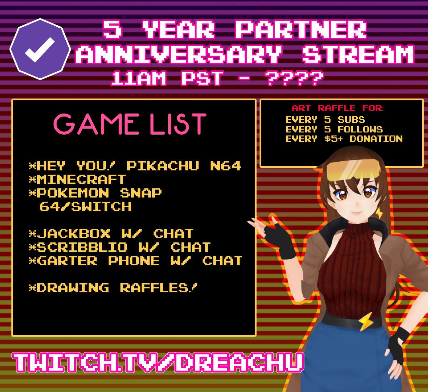 5-Year Twitch Partner Anniversary Stream! | Scrolller